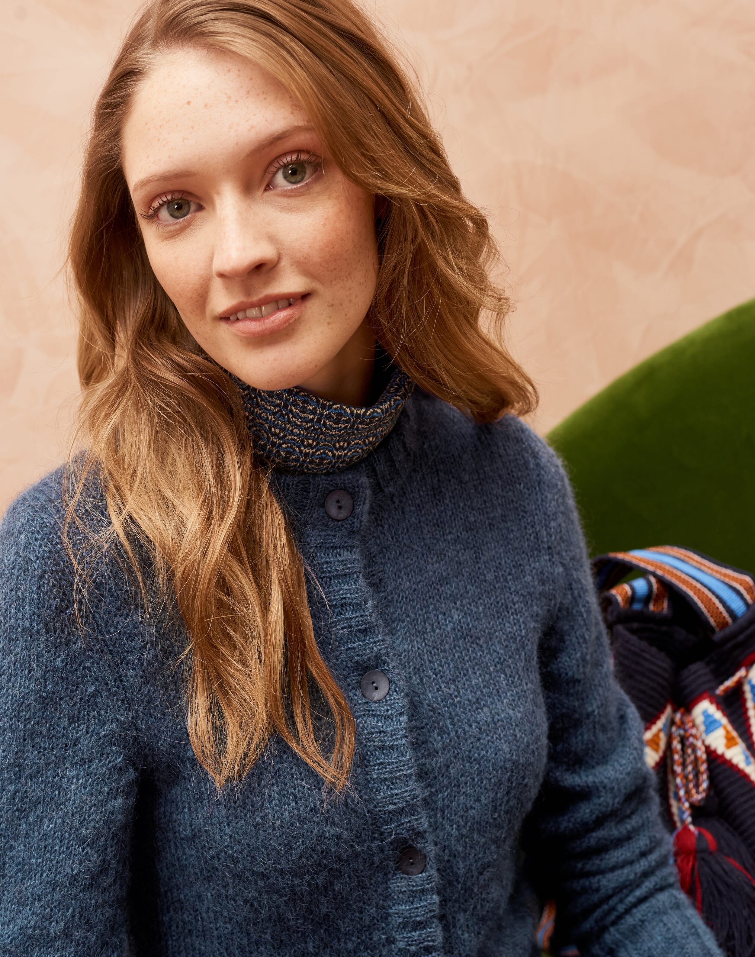 Mohair Cardigan in Thunder | Womenswear | Brora