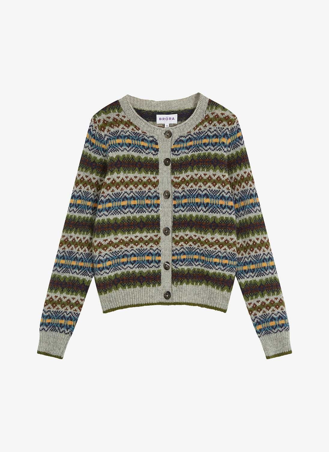 Silver Mohair Long Cardigan | Women's Cardigans | Brora UK