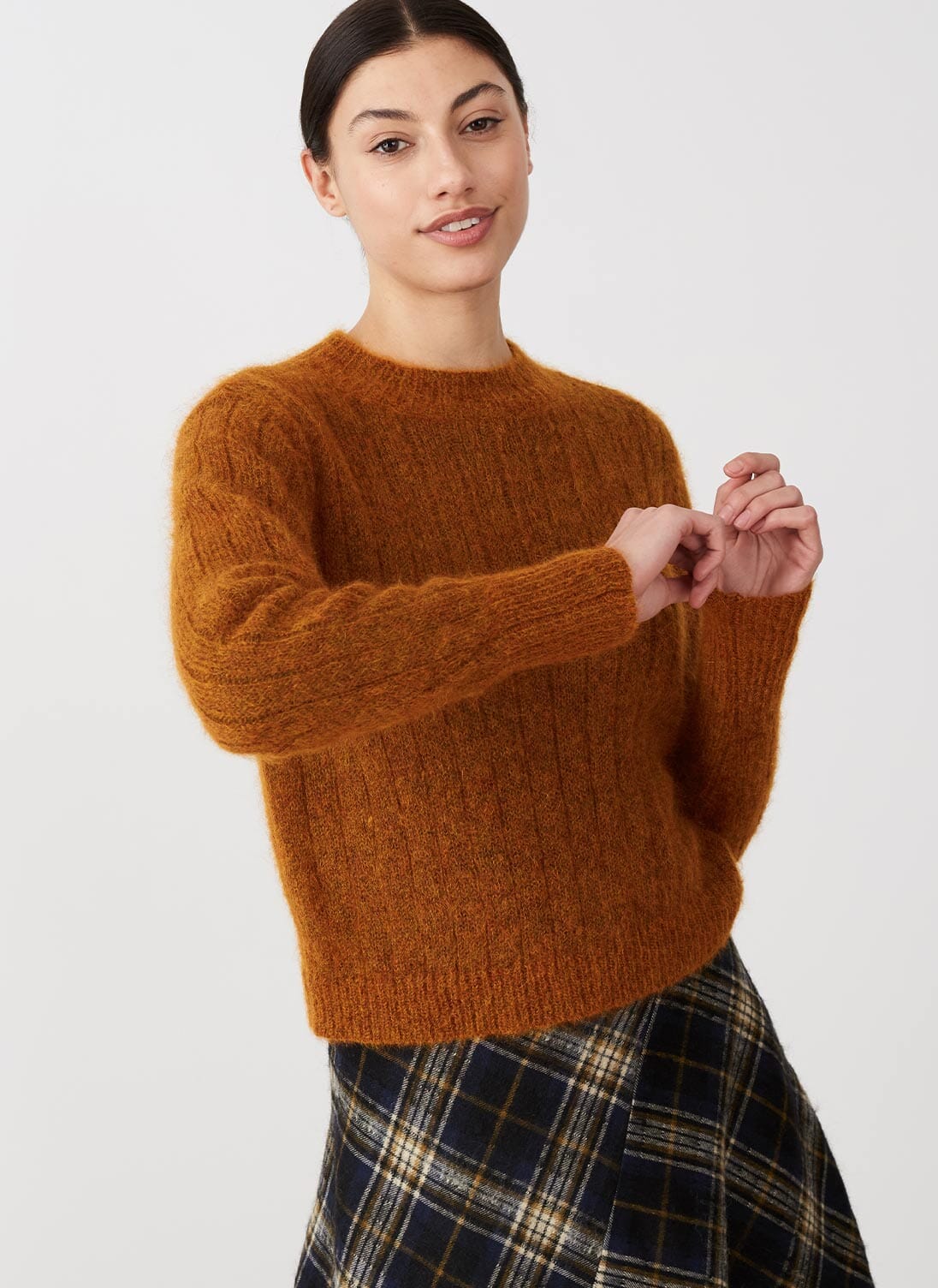Copper Mohair Jumper | Women's Jumpers | Brora Online