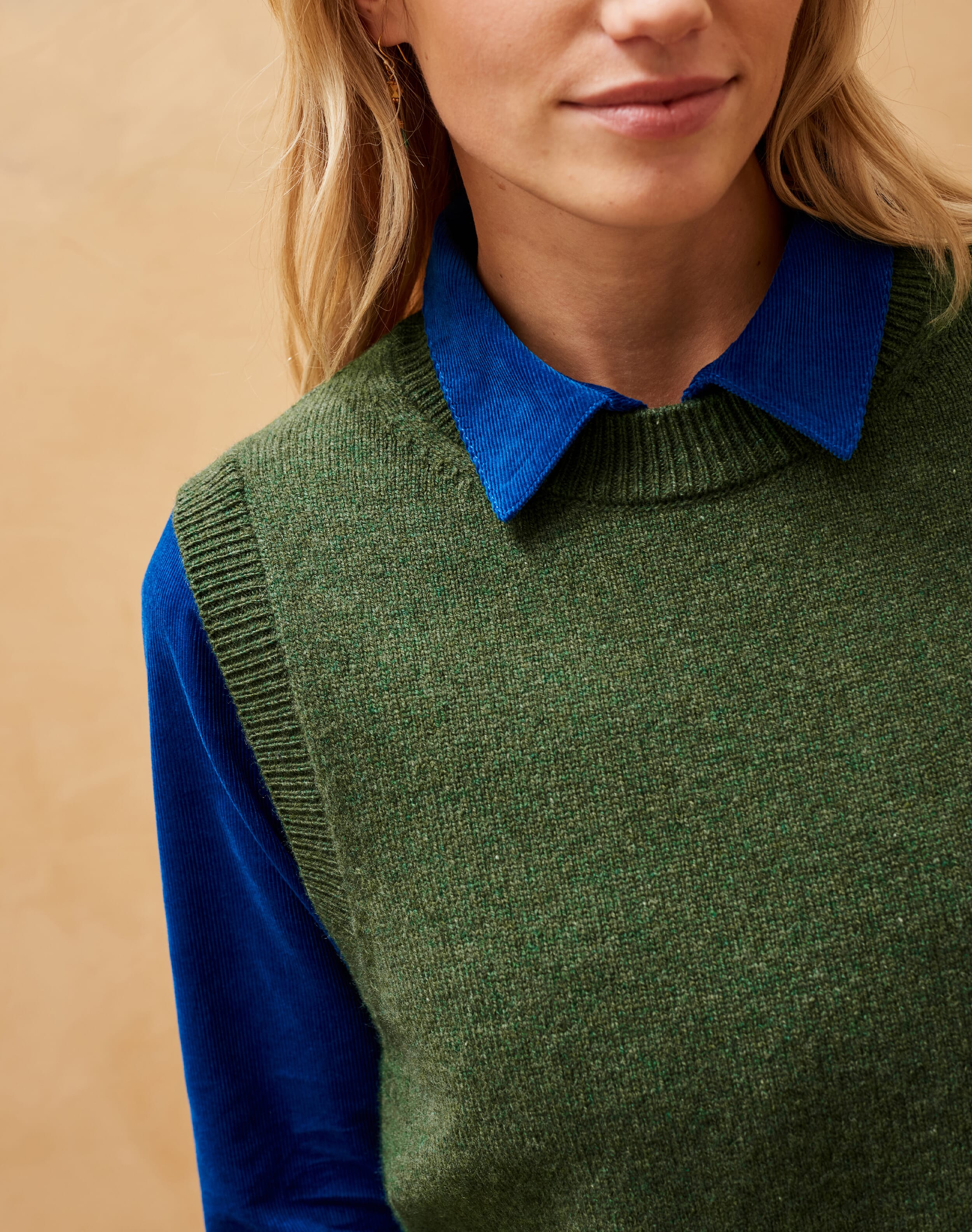Green Supersoft Lambswool Tank | Women's Tanks | Brora Fashion