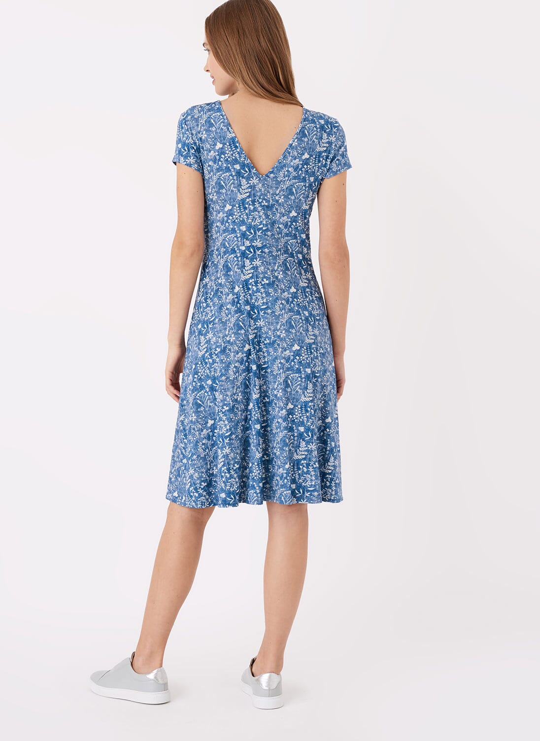 Liberty Print Jersey Dress | Jersey Dresses | Brora UK