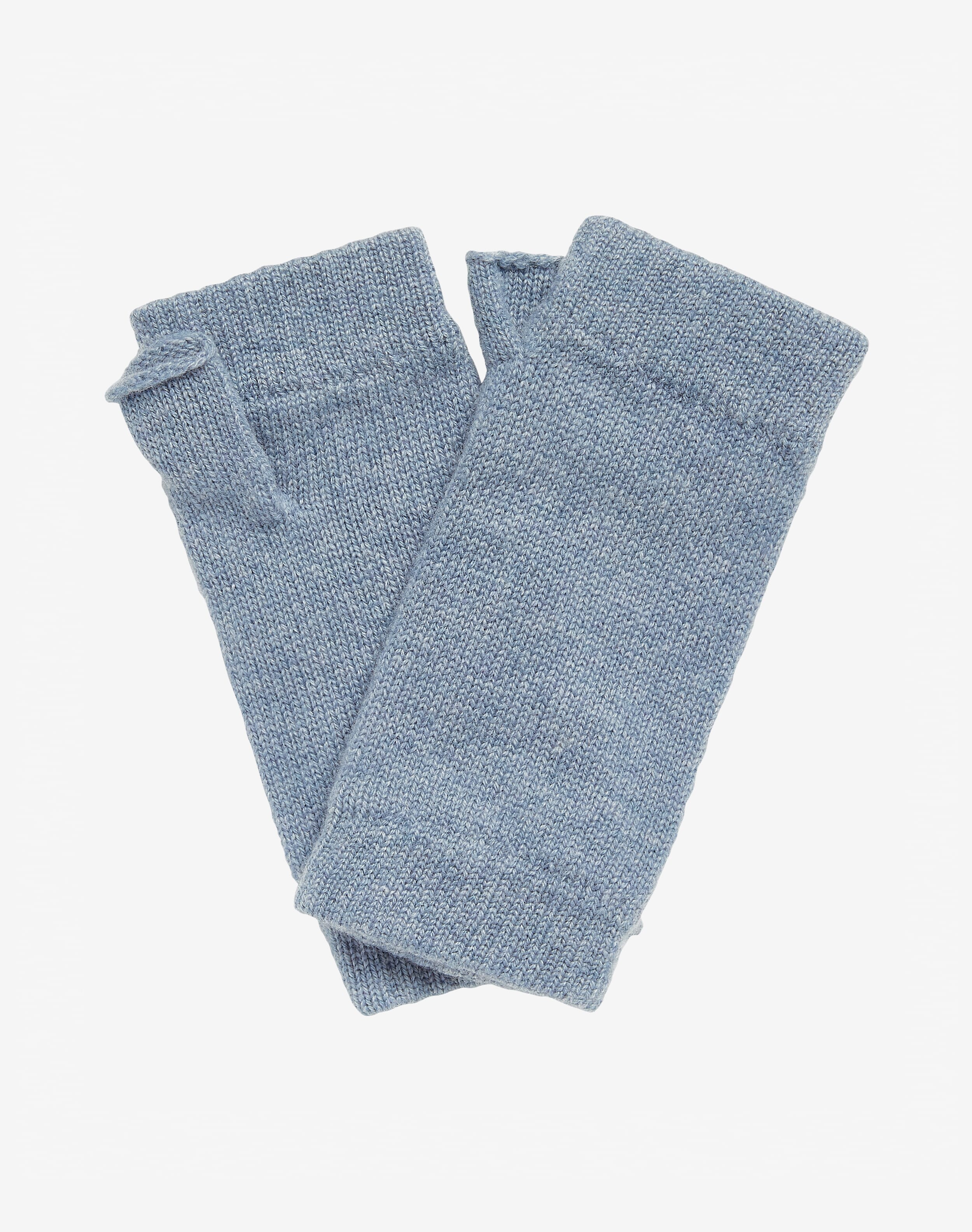 Women's Cashmere Wristwarmers in Periwinkle | Accessories | Brora