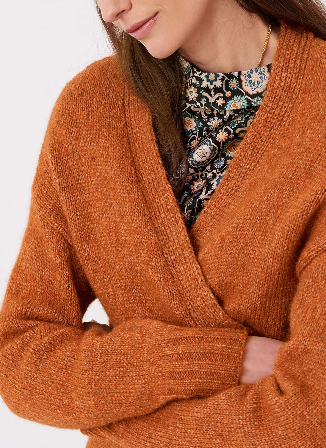 Cinnamon Alpaca Slouchy Cardigan | Women's Cardigans | Brora