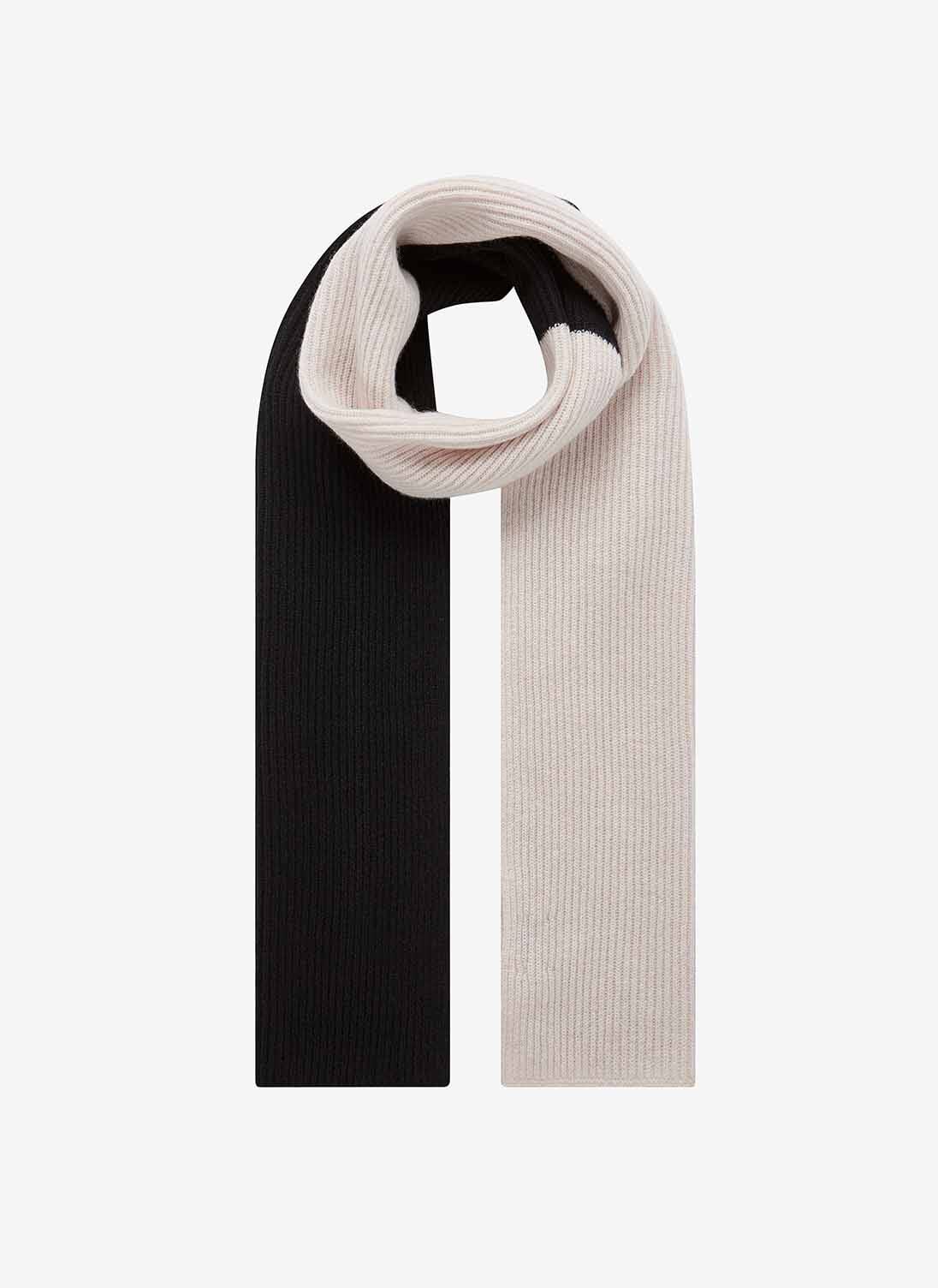 Black & Swan Cashmere Colour Block Scarf | Brora