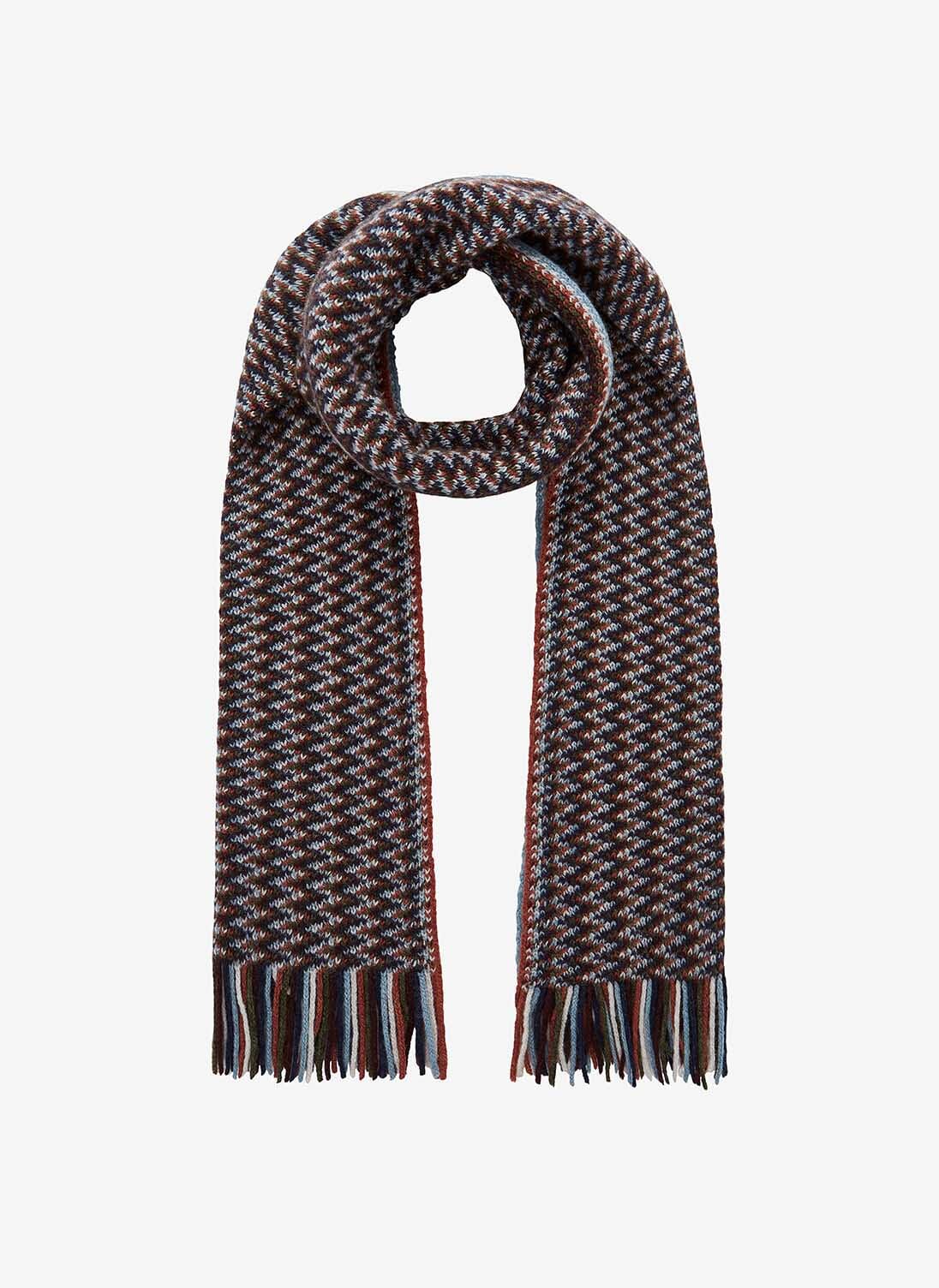 Rust & Sorrel Cashmere Speckle Scarf | Brora