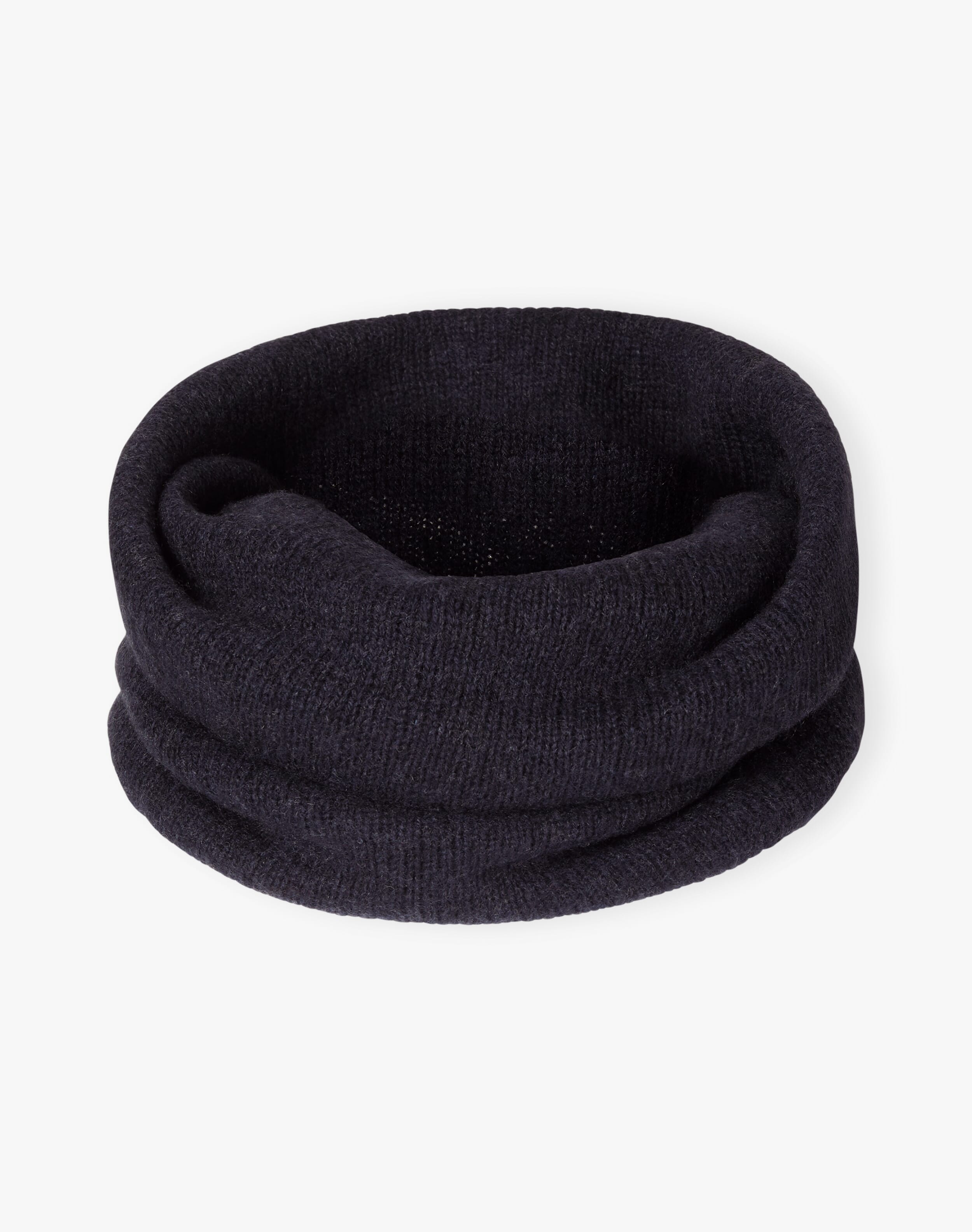 Scottish Cashmere Gauzy Snood in Midnight | Accessories