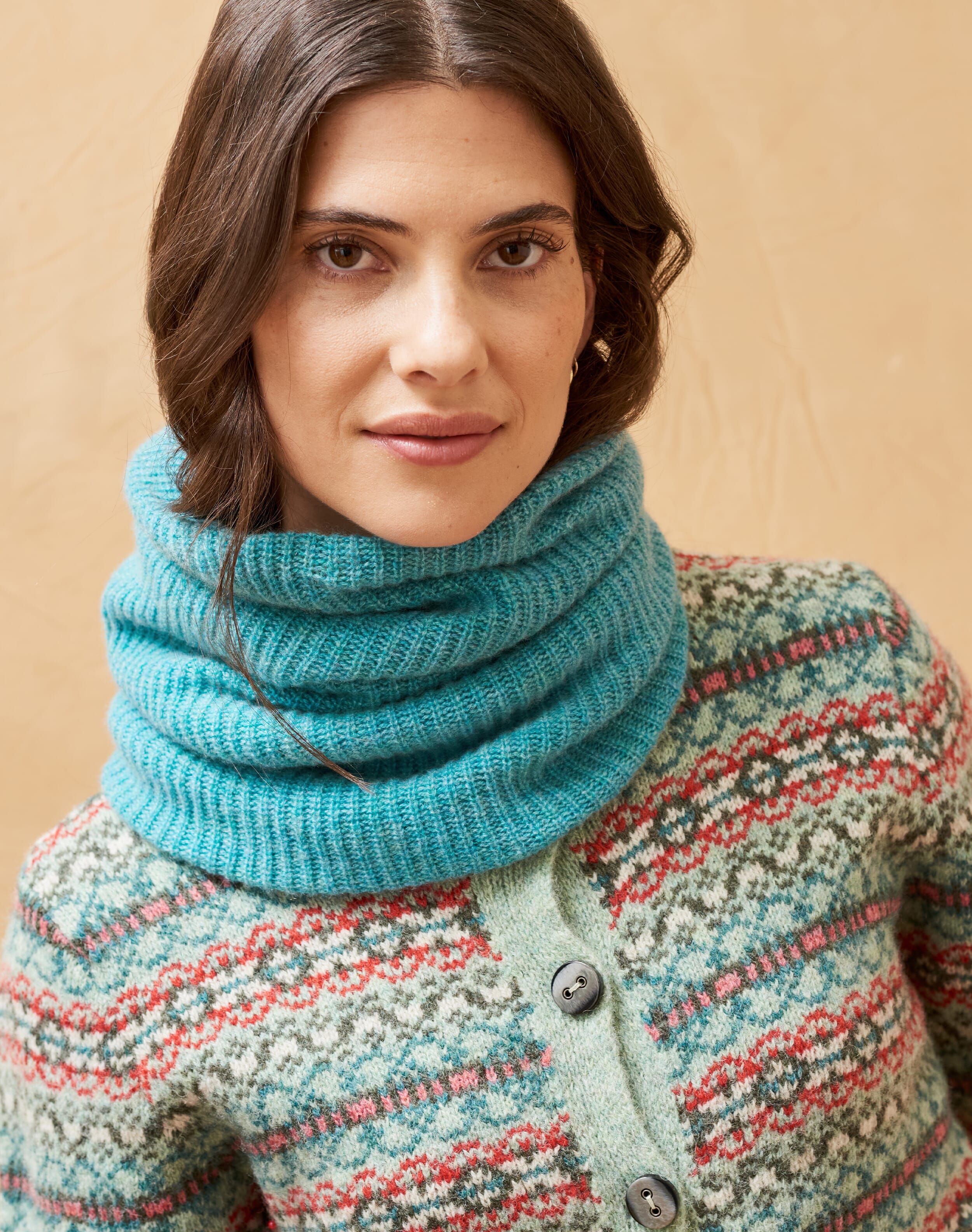 Blue Cashmere Snood | Accessories | Brora Fashion