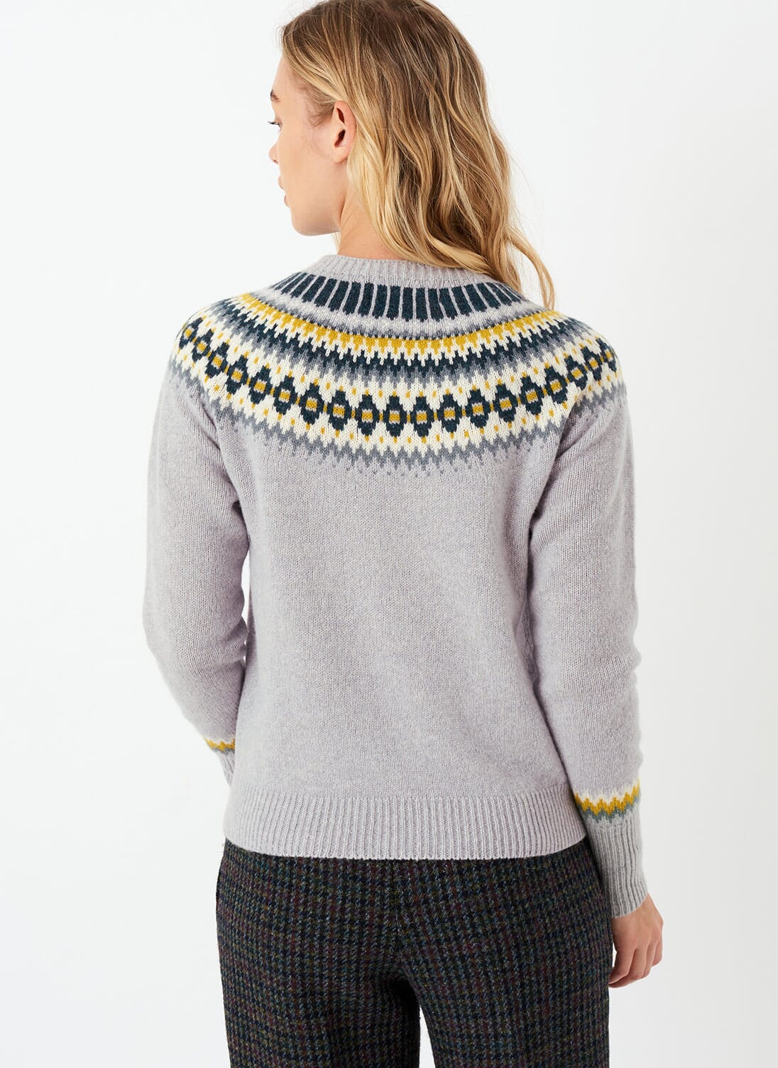 TROY Collaboration Jumper in Pebble | Women's Jumpers | Brora
