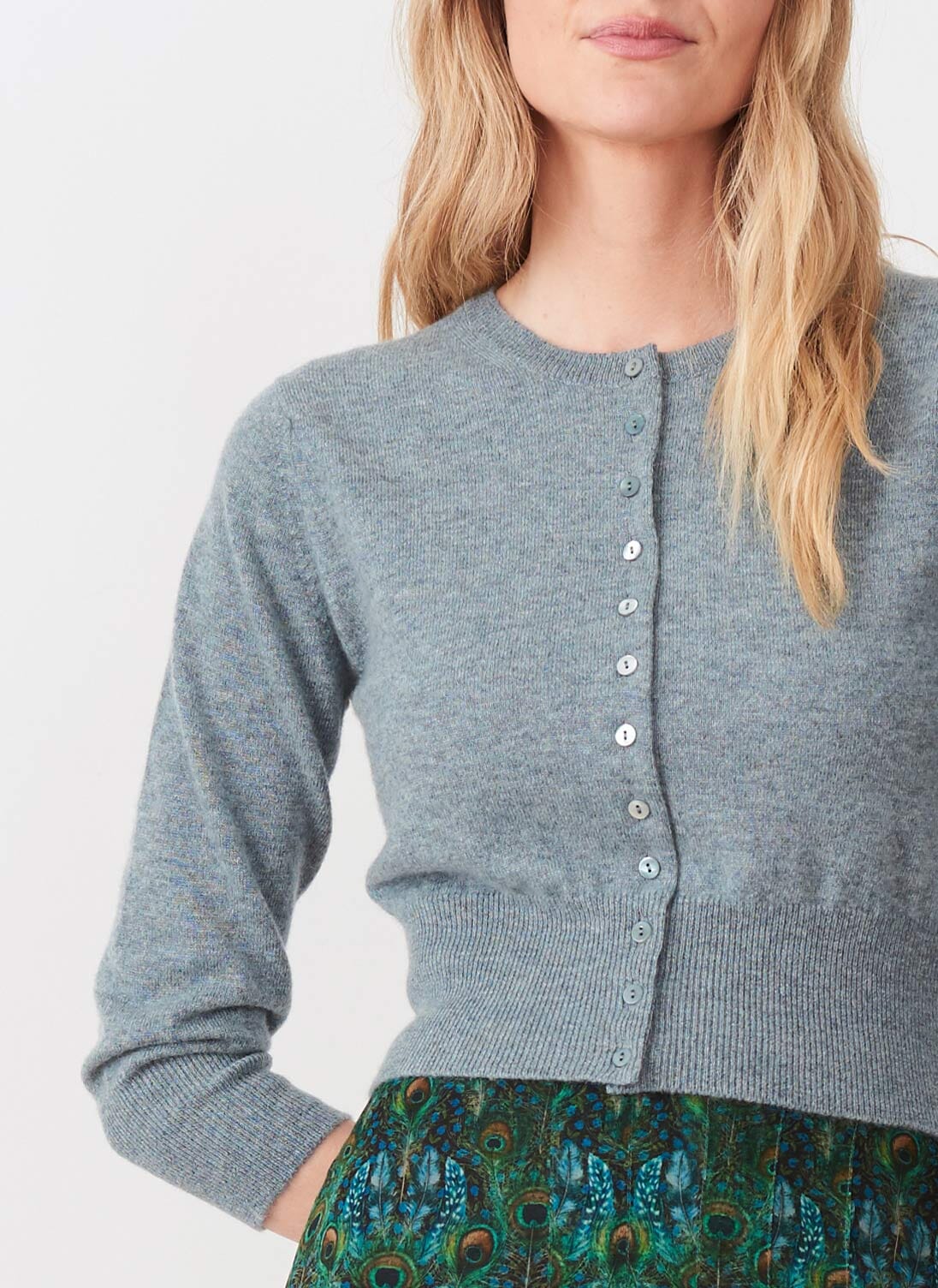 Mercury Cashmere Cropped Cardigan | Women's Cardigans | Brora