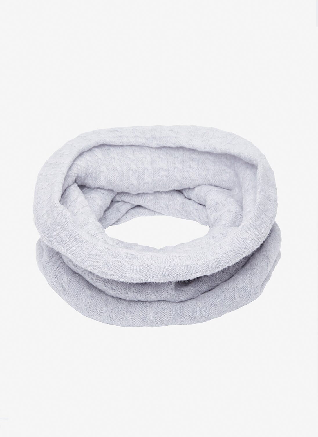 Pearl Cashmere Fine Cable Snood | Cashmere Scarves & Stoles | Brora