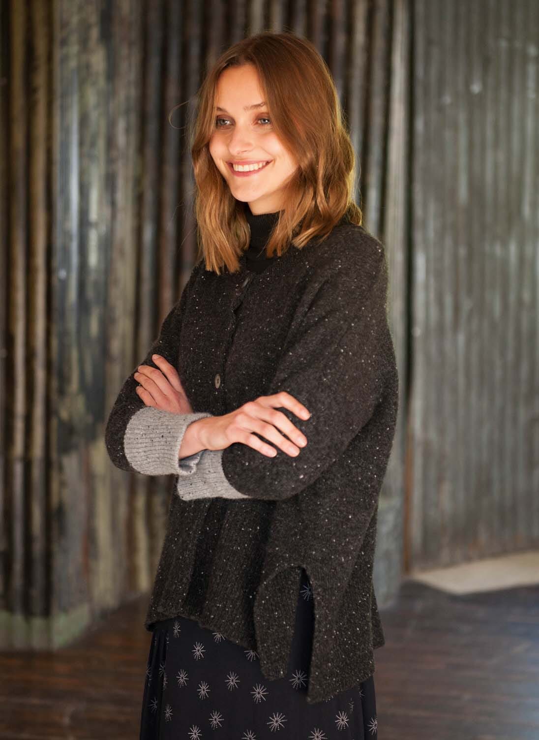 Cashmere Donegal Slouchy Cardigan | Brora