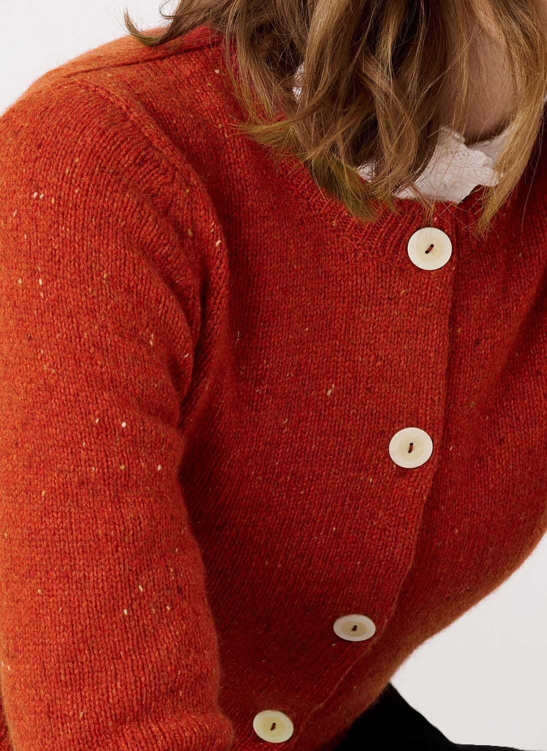 Spice Cashmere Donegal Cardigan | Women's Cardigans | Brora