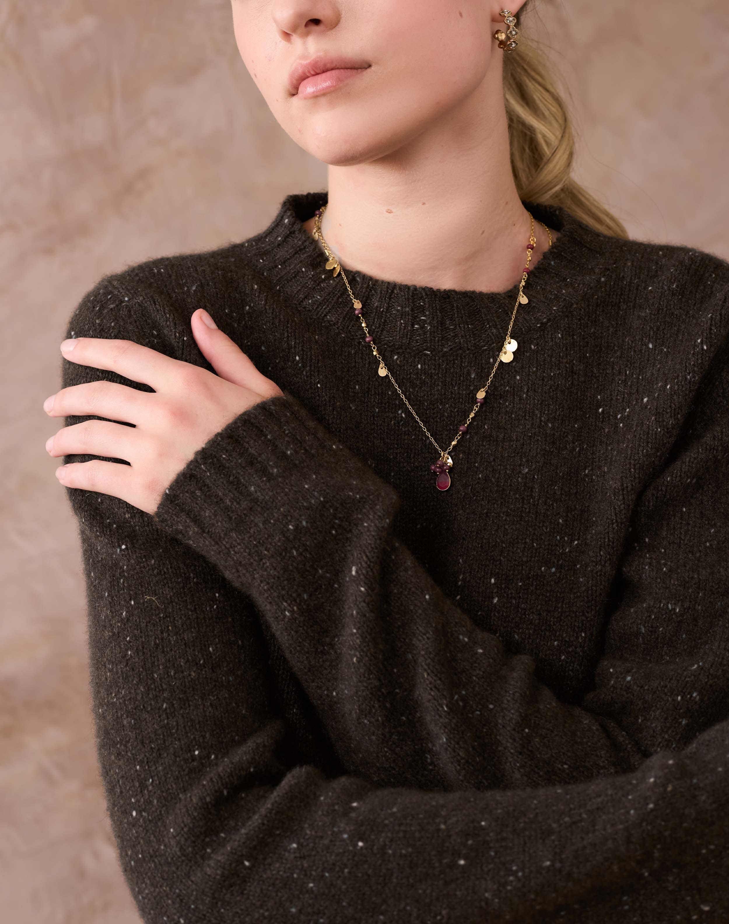 Black Cashmere Donegal Jumper | Women's Knitwear | Brora Sale