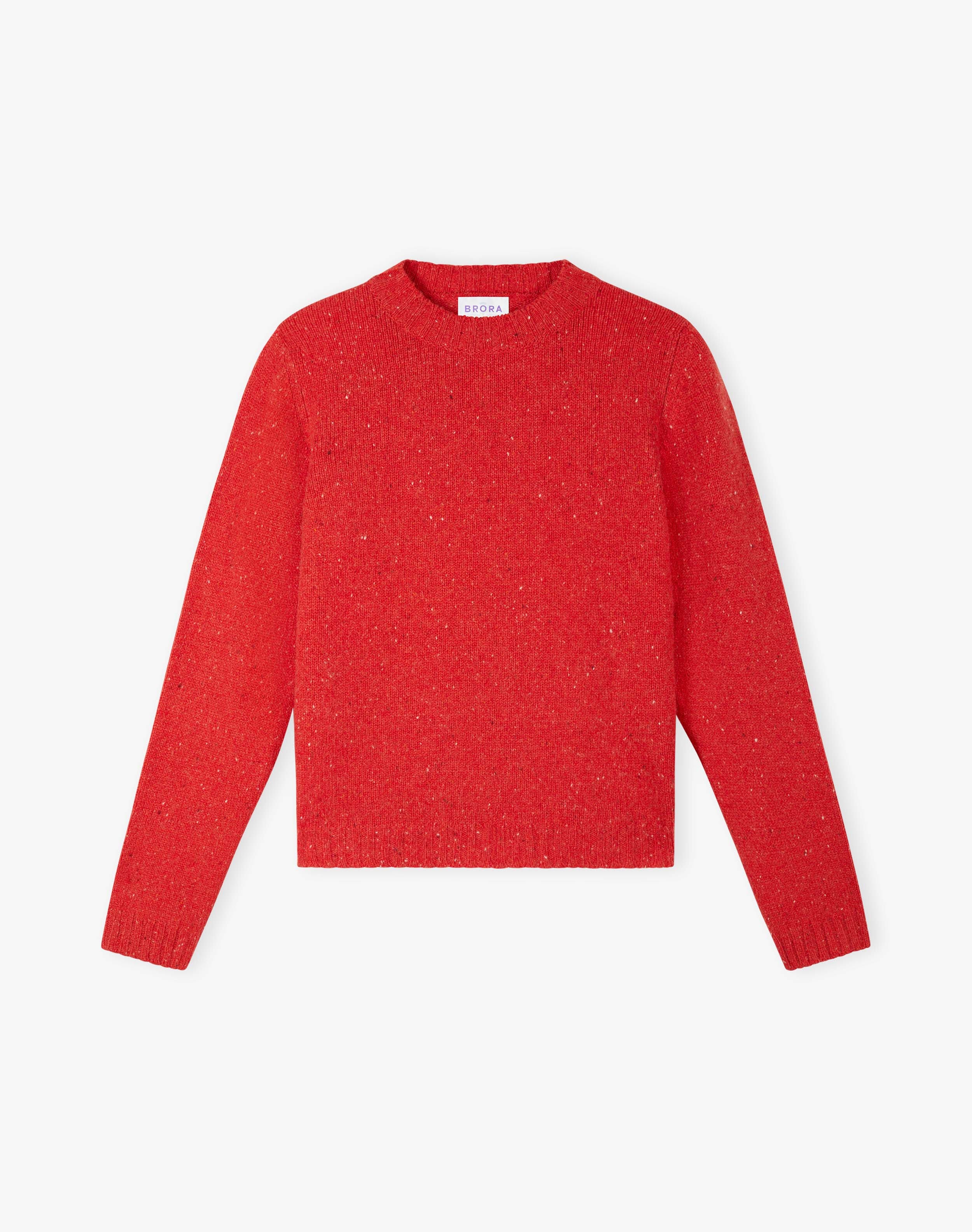 Red Cashmere Donegal Jumper | Women's Knitwear | Brora Sale