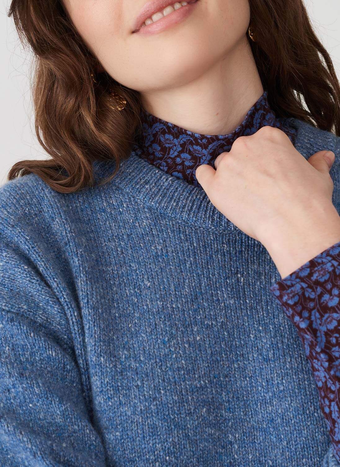 Delft Cashmere Donegal Jumper | Women's Jumpers | Brora