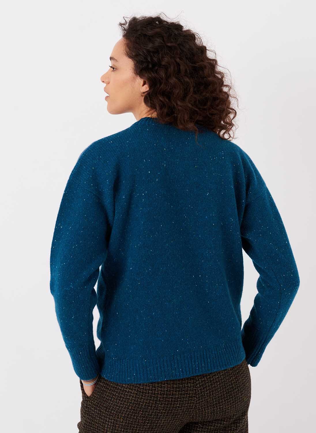 Peacock Cashmere Donegal Jumper | Women's Jumpers | Brora