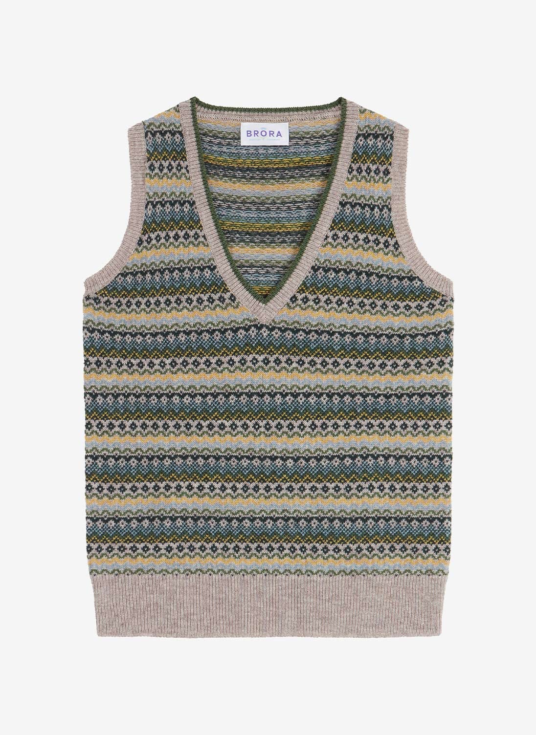 Ash Cashmere Fair Isle Tank | Fair Isle Tank Tops | Brora