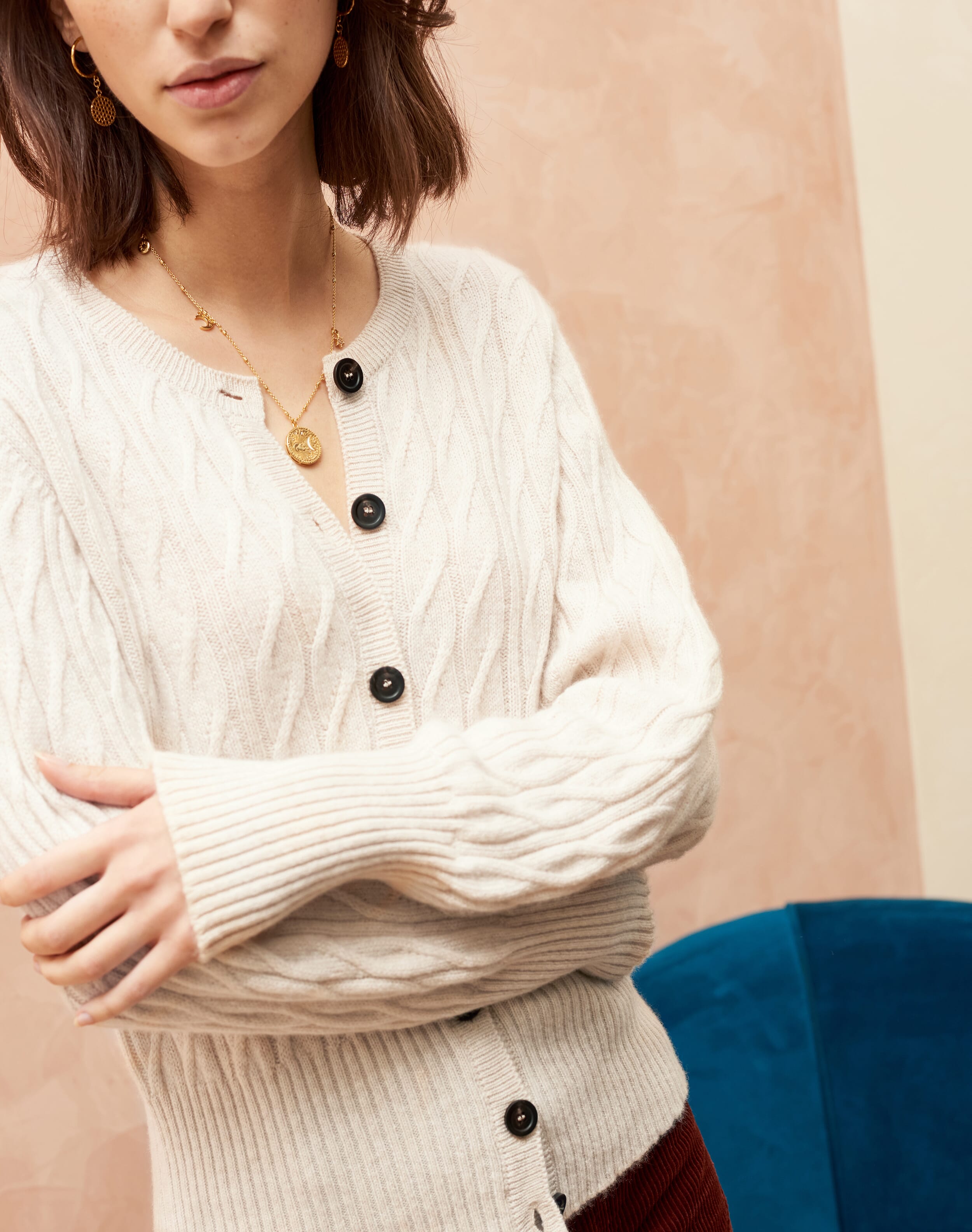 Scottish Cashmere Cable Cardigan | Cardigans | Brora