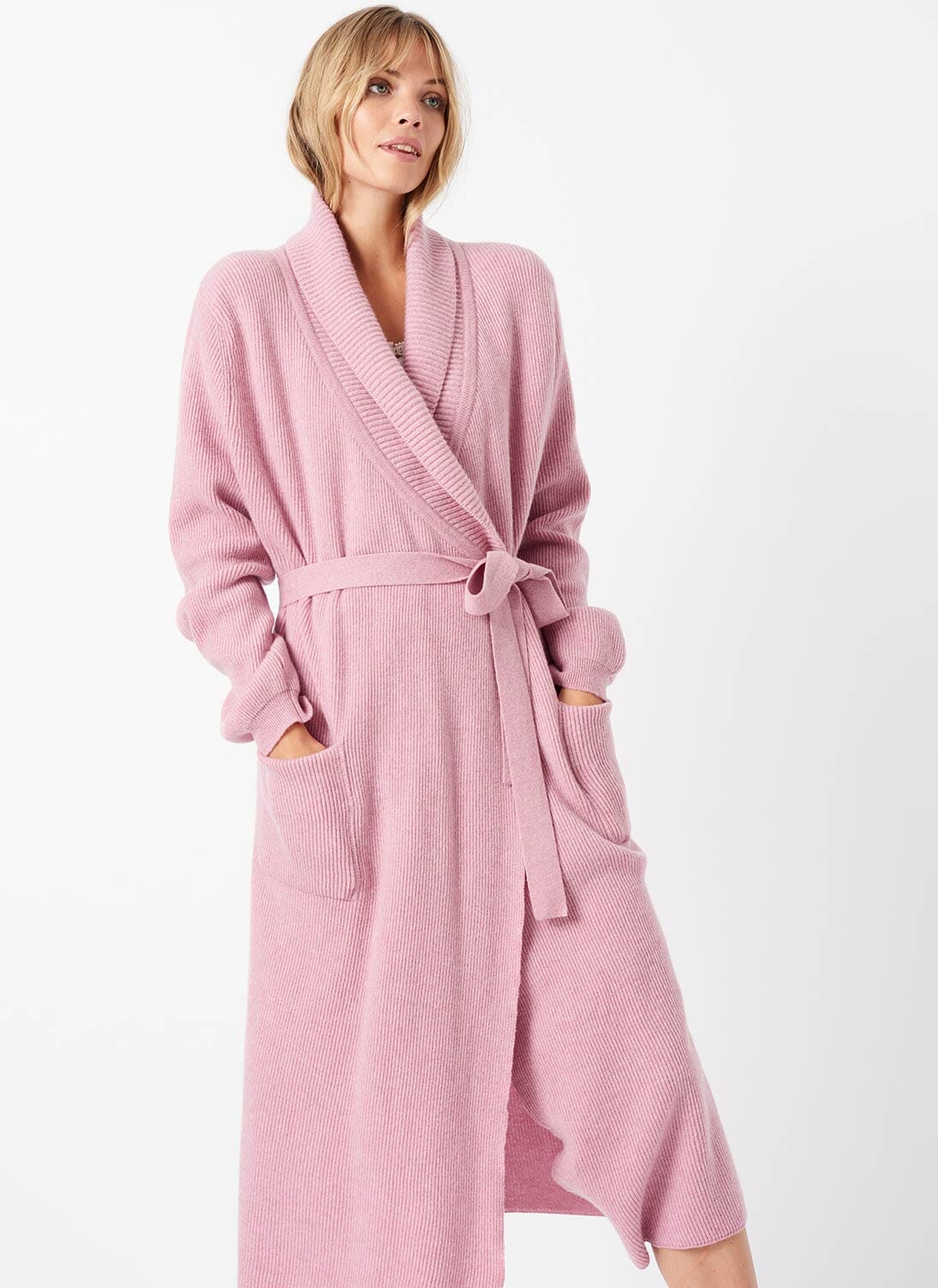 Women's Wild Rose Cashmere Dressing Gown | Brora
