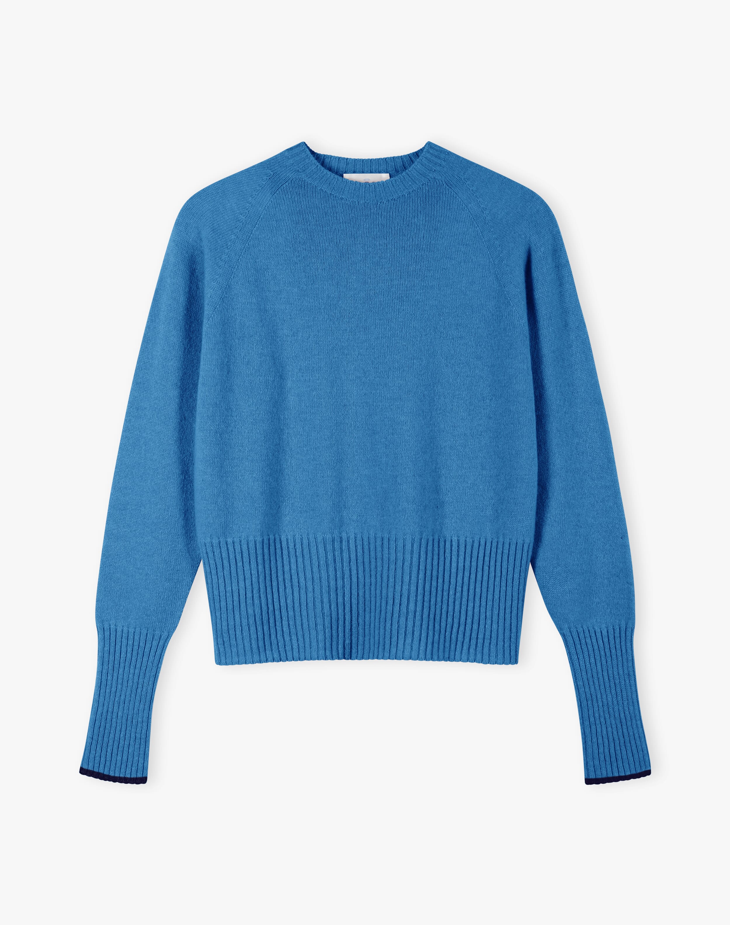 Blue Cashmere Boxy Jumper | Women's Knitwear | Brora Sale