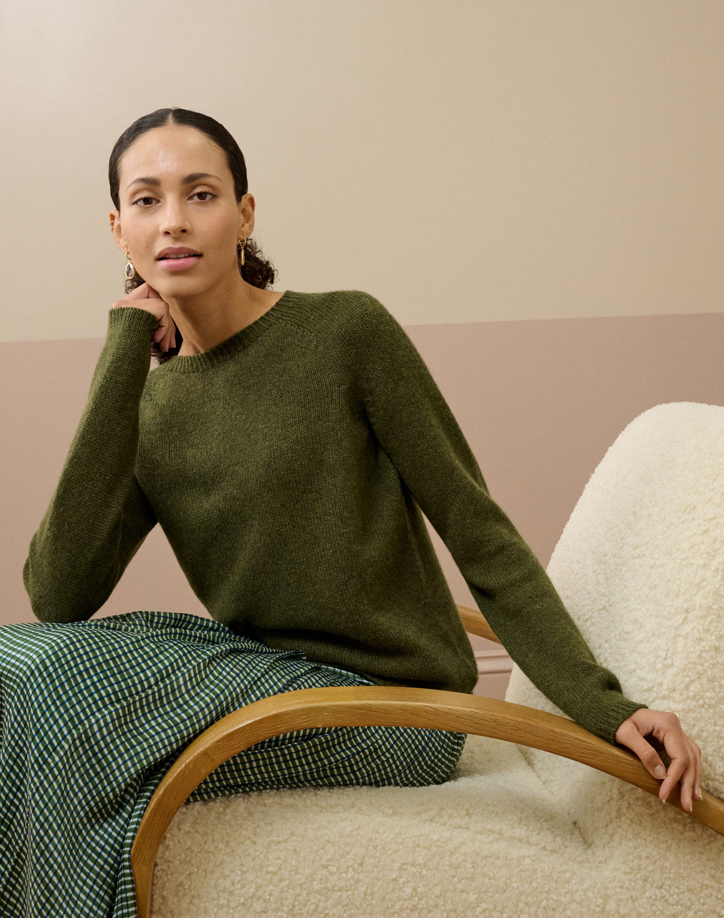 Scottish Cashmere Jumper in Sorrel | Womenswear | Brora