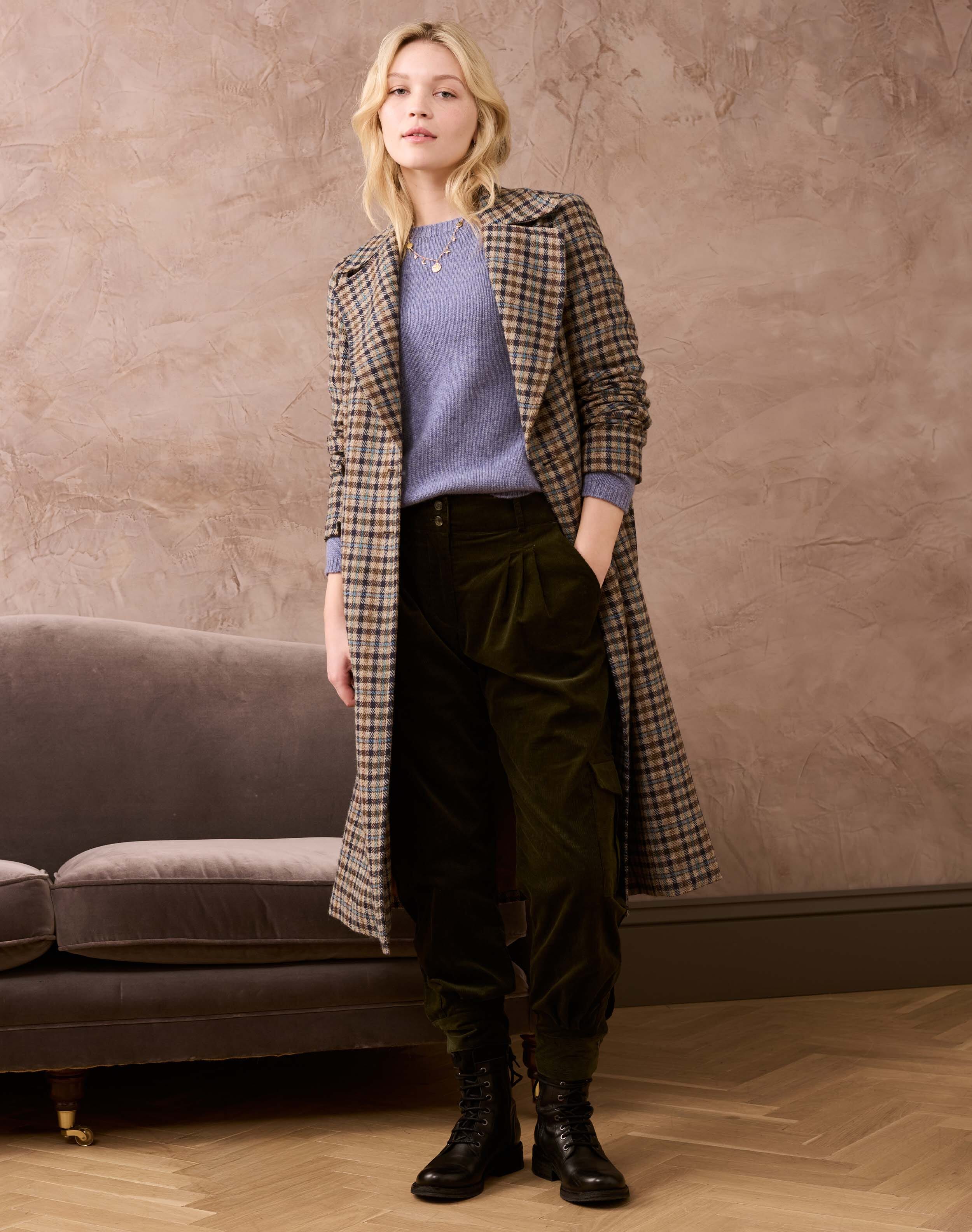 Cashmere Jumper in Iris | Women's Knitwear | Brora