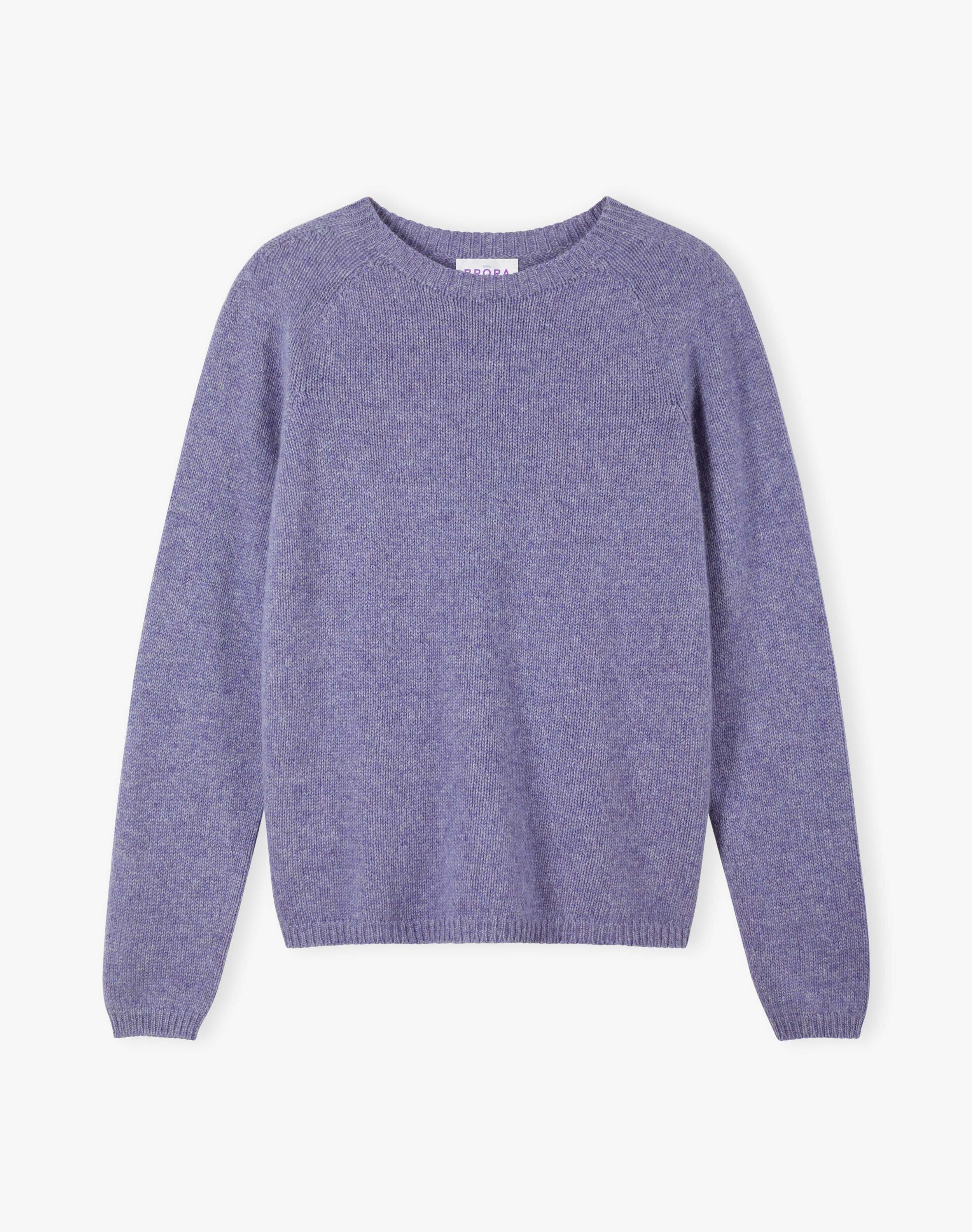 Cashmere Jumper in Iris | Women's Knitwear | Brora