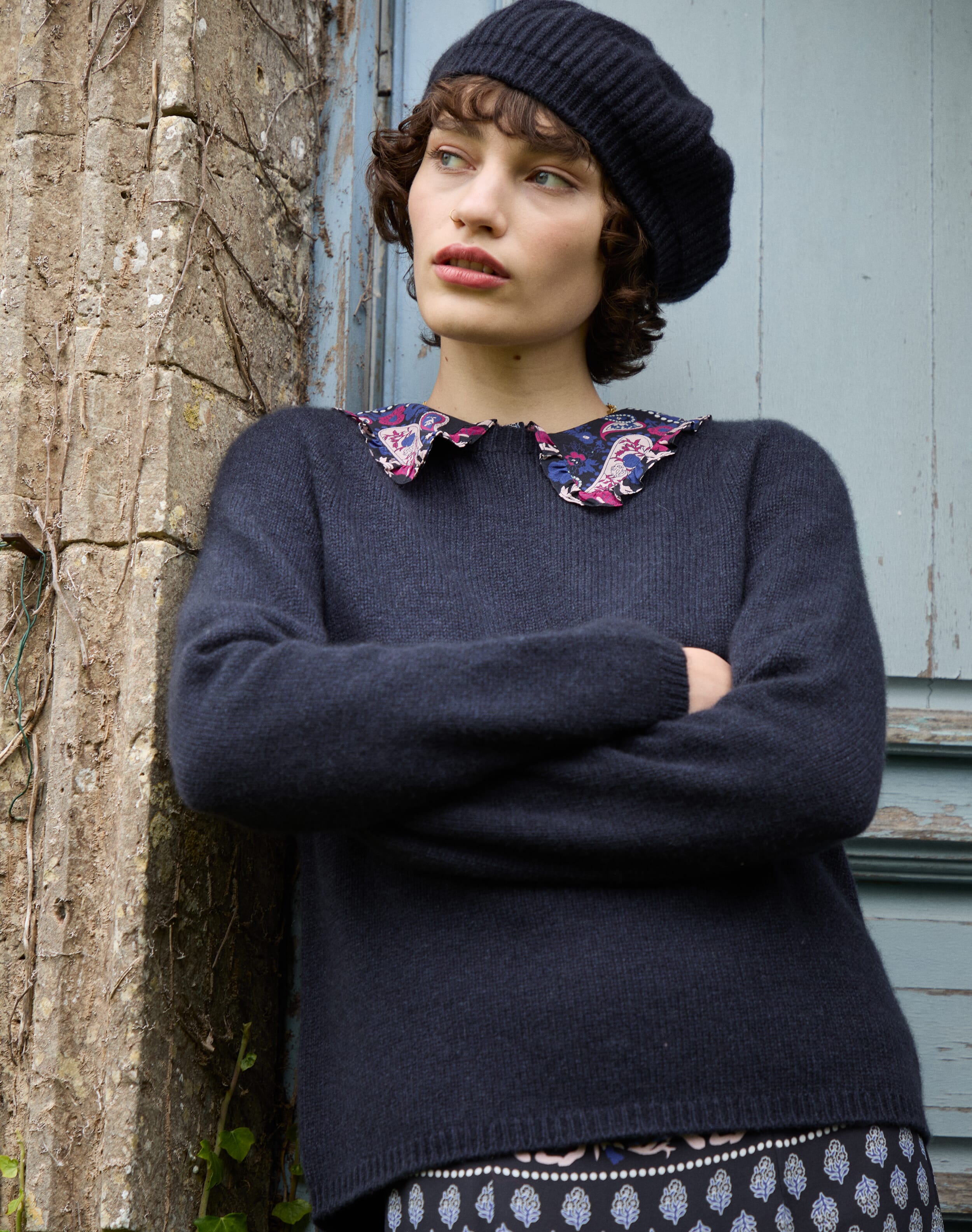 Scottish Cashmere Jumper in Midnight | Womenswear | Brora