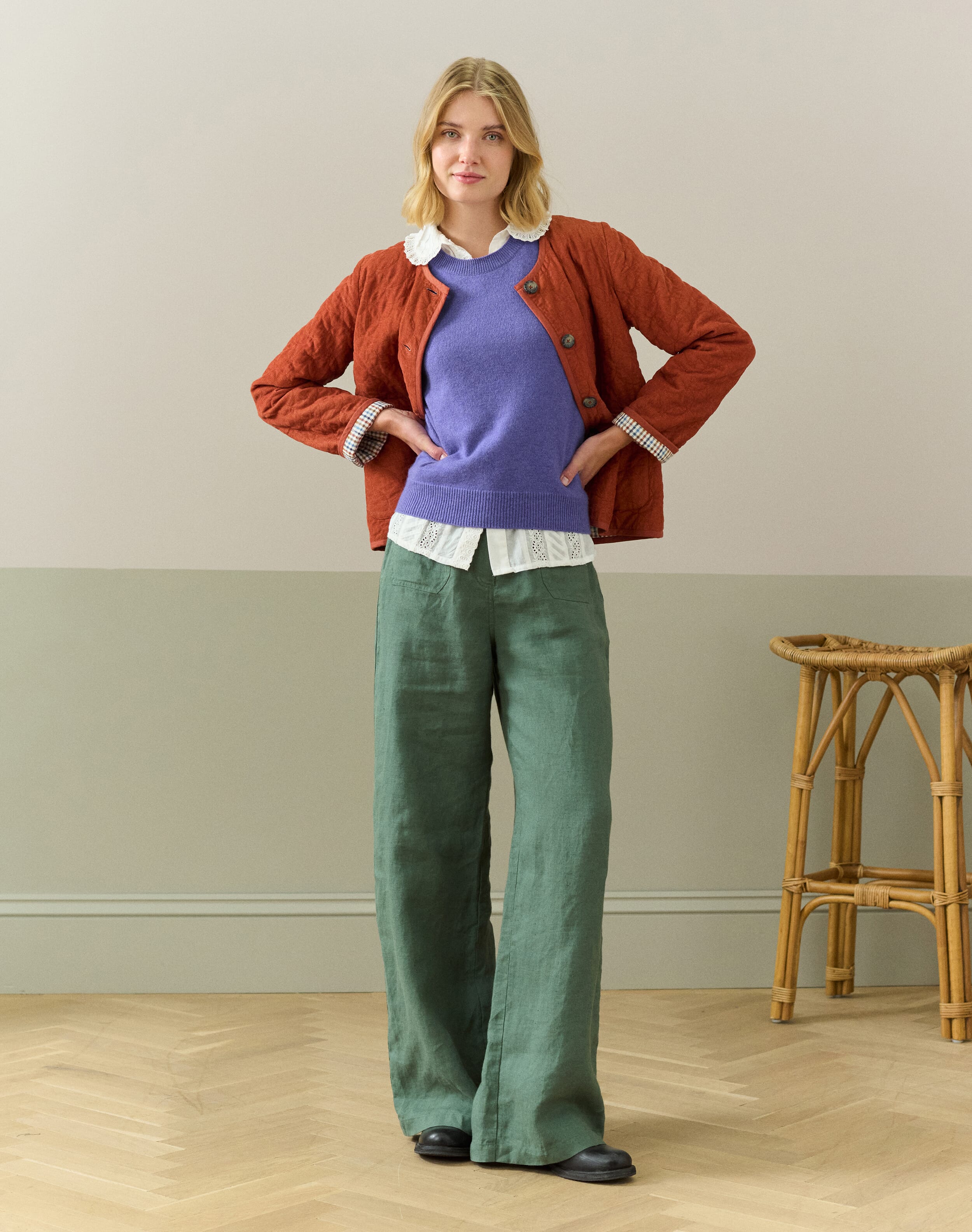 Women's Cashmere Tank in Wisteria | Women's Tops | Brora Fashion