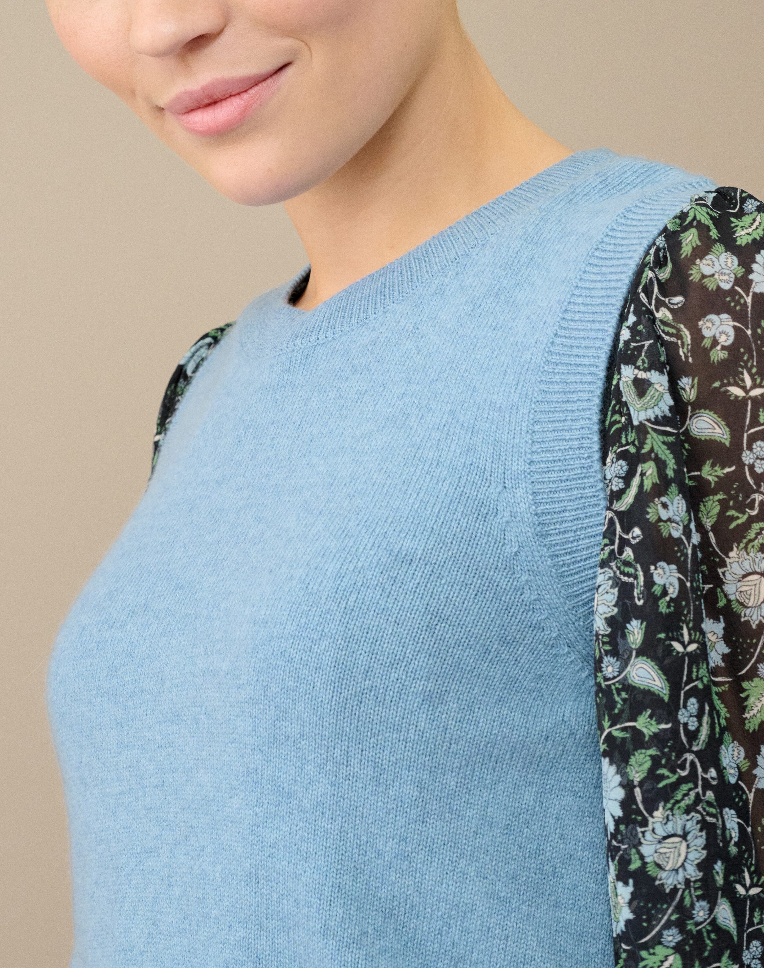Cashmere Tank in Wedgewood | Brora Clearance