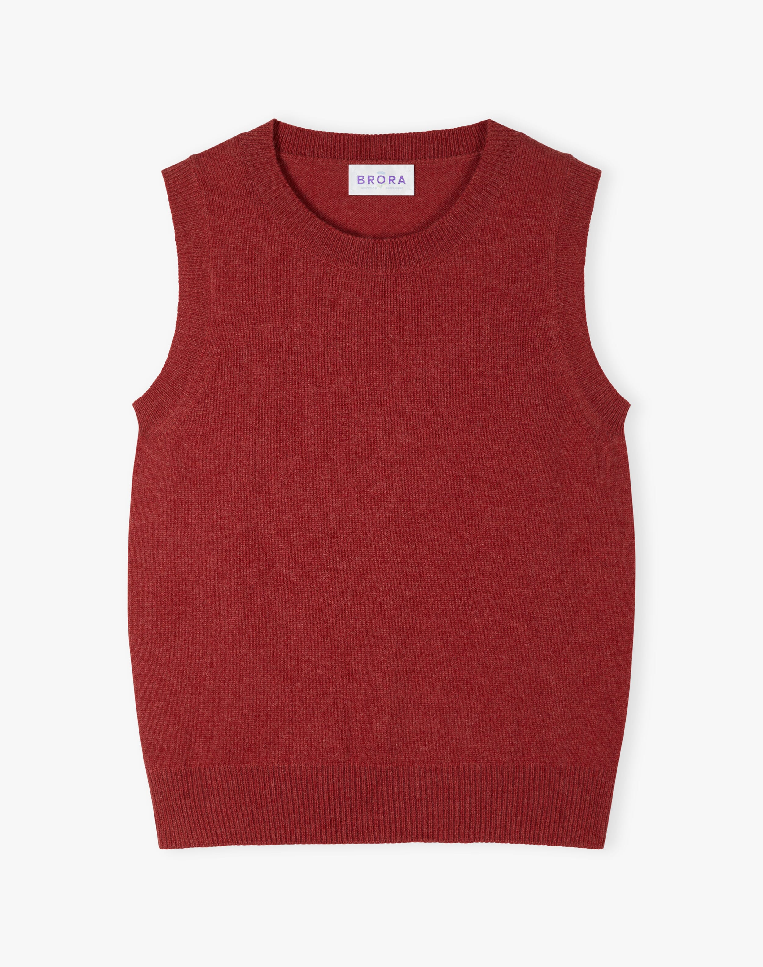 Red Cashmere Tank | Women's Knitwear | Brora Sale