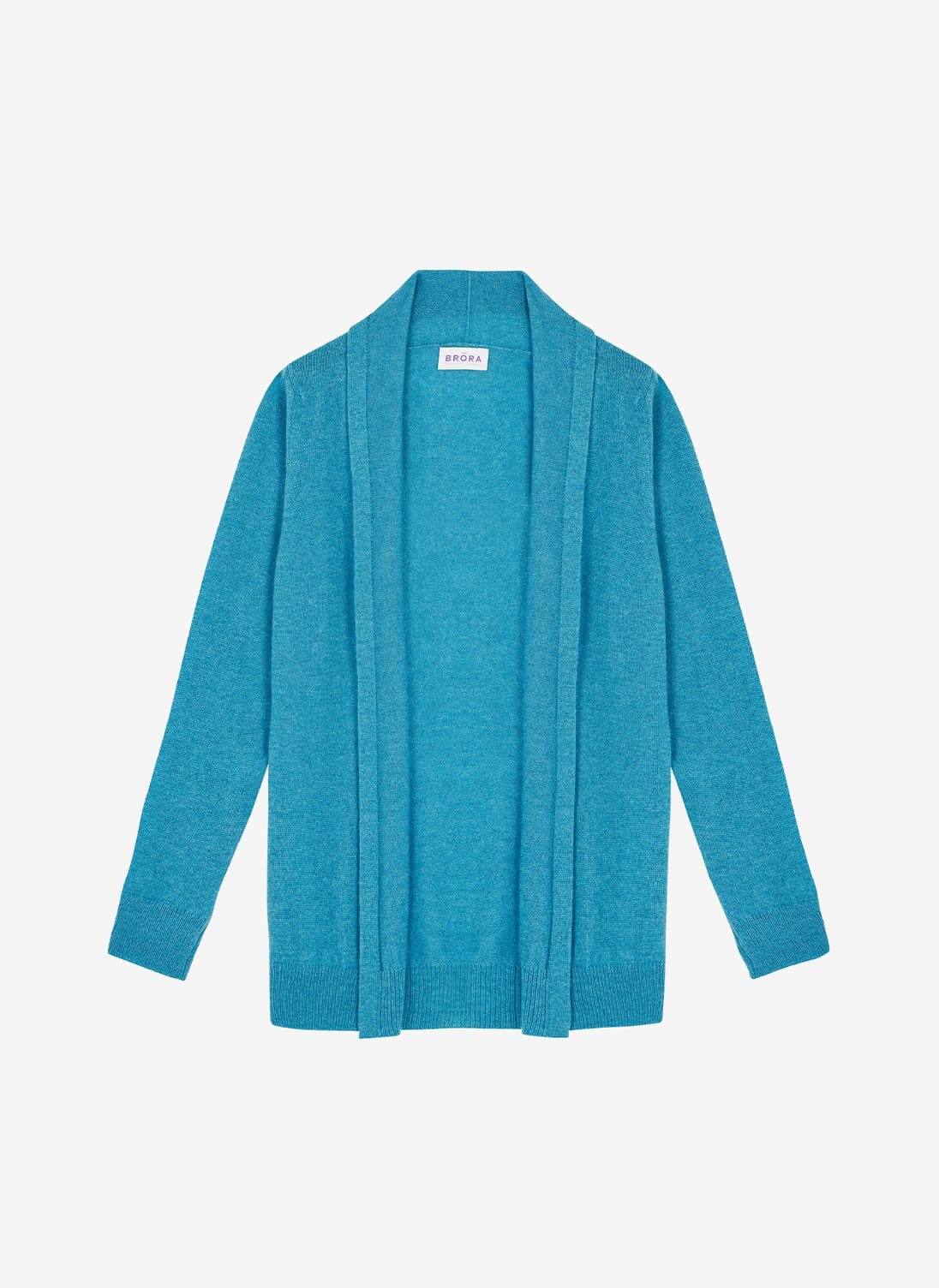 Turquoise Cashmere Gauzy Shawl Cardigan | Cardigans | Brora