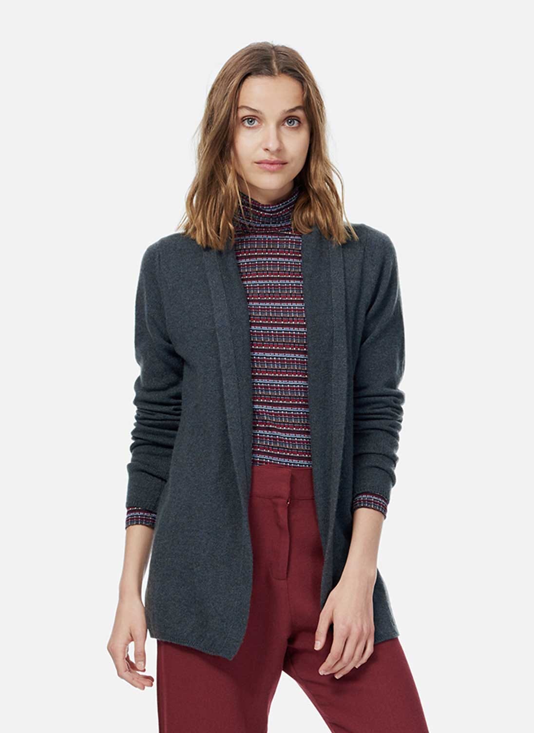 Ink Cashmere Gauzy Shawl Cardigan | Women's Cardigans | Brora