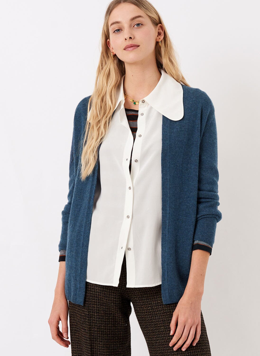 Dusk Cashmere Gauzy Shawl Cardigan | Women's Cardigans | Brora
