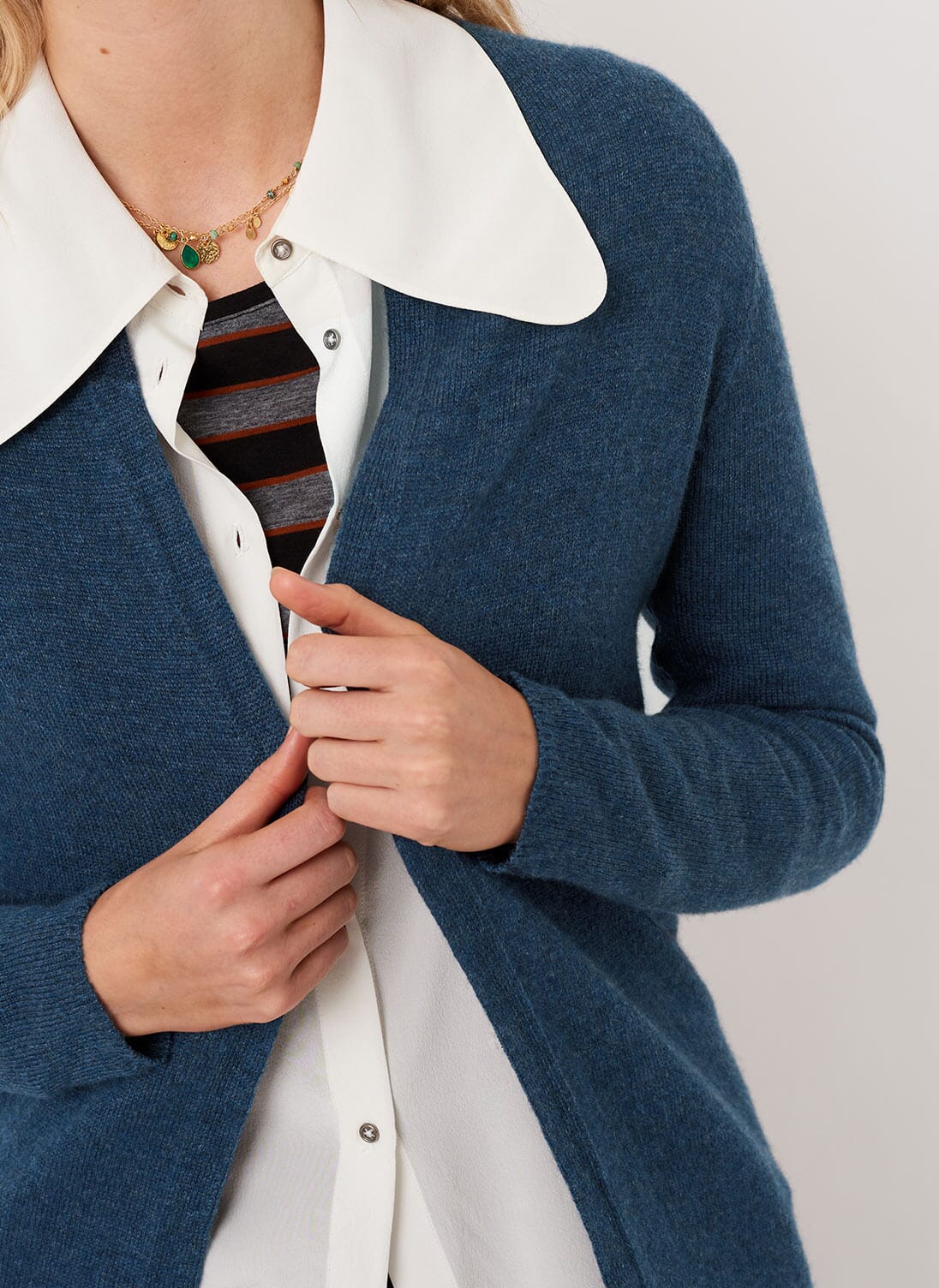 Dusk Cashmere Gauzy Shawl Cardigan | Women's Cardigans | Brora