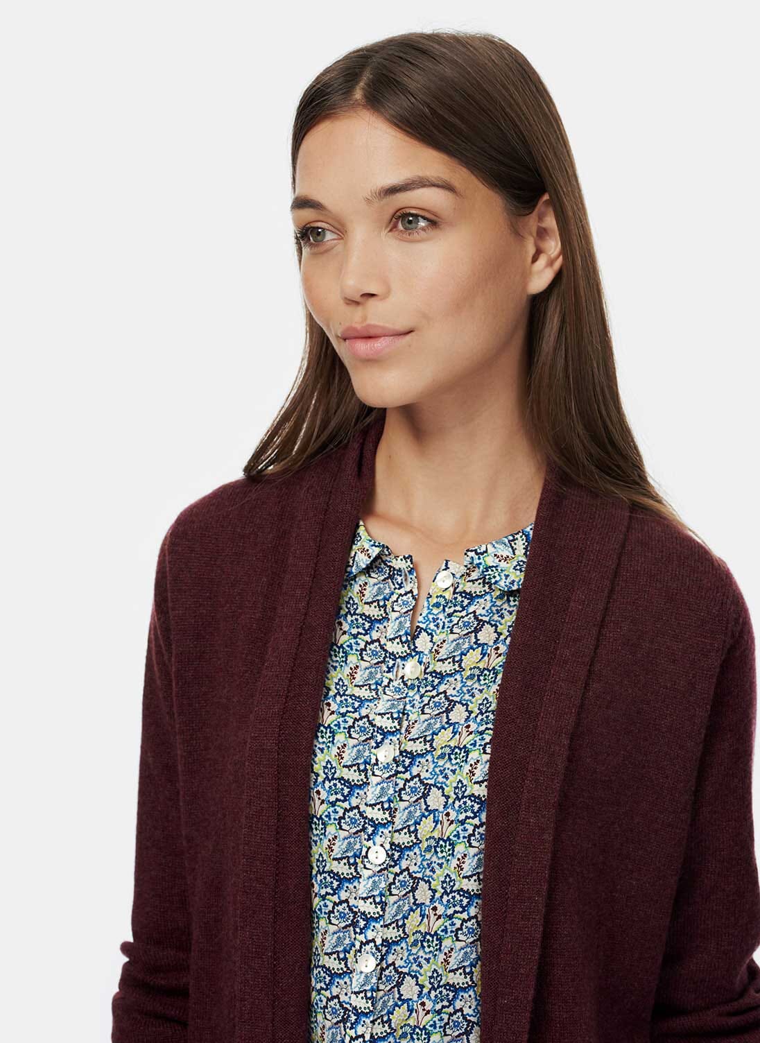 Cashmere Gauzy Shawl Cardigan | Brora.co.uk