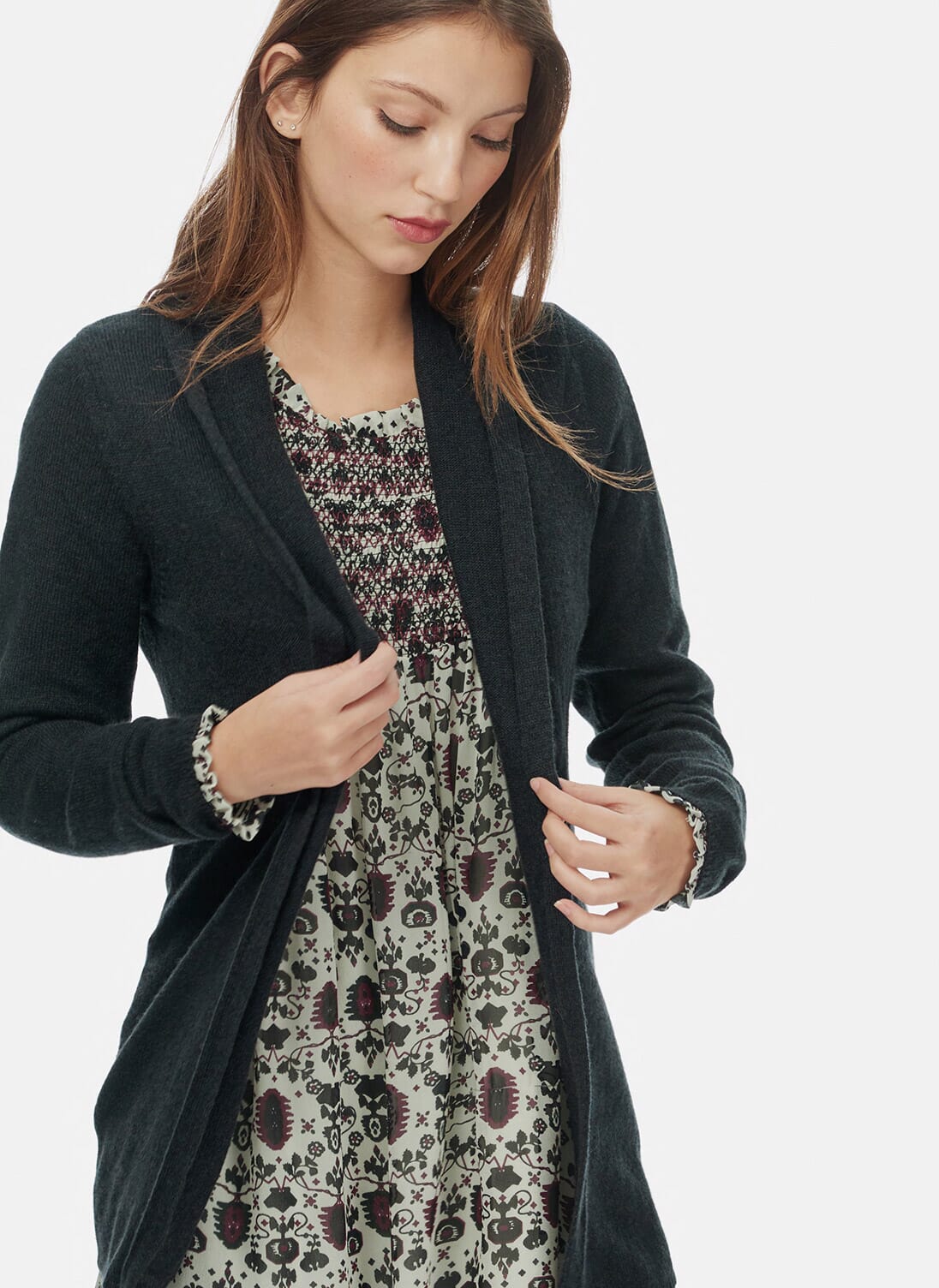 Cashmere Gauzy Shawl Cardigan | Brora.co.uk