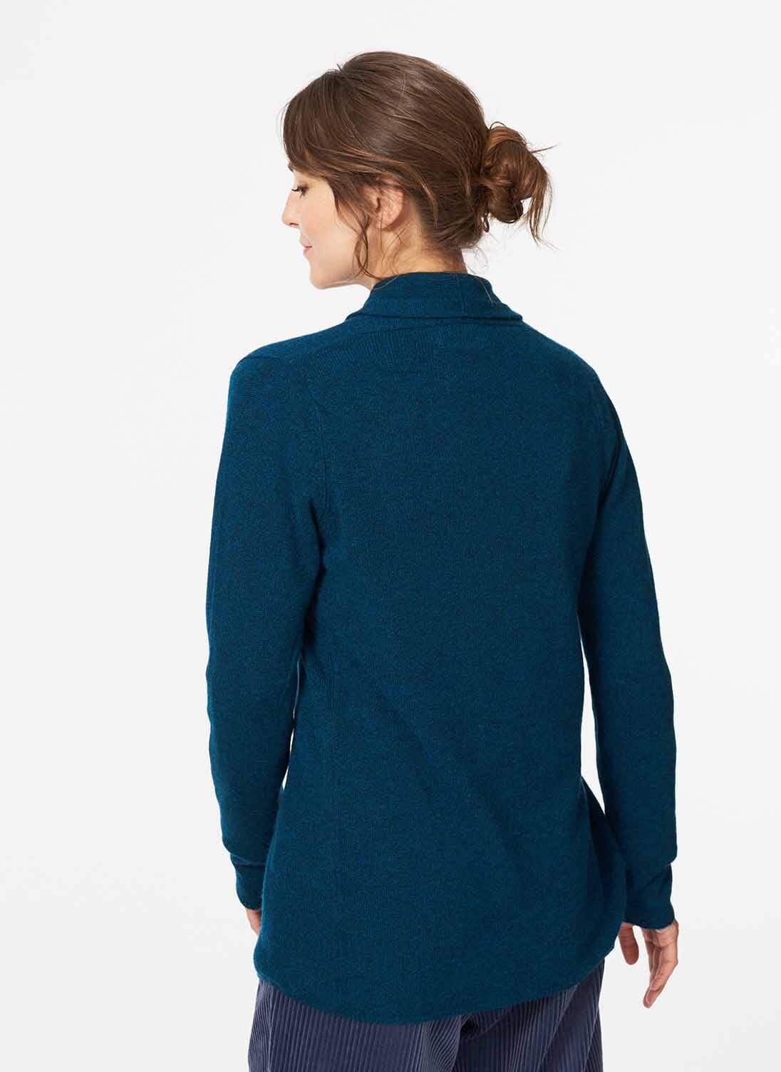 Teal Cashmere Gauzy Shawl Cardigan | Women's Cashmere | Brora