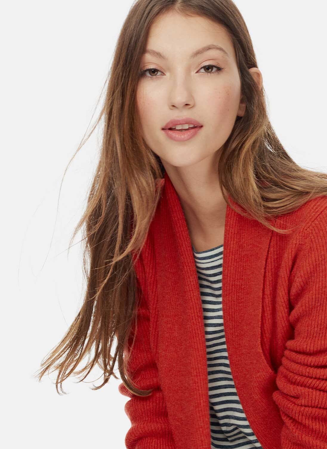 Cashmere Shawl Ribbed Cardigan | Brora.co.uk