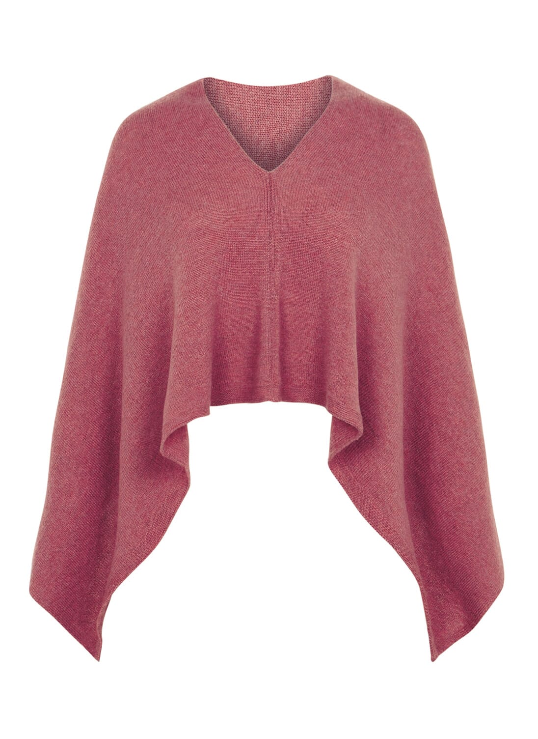 Rosewood Cashmere Gauzy Knit Poncho | Ponchos & Capes | Brora