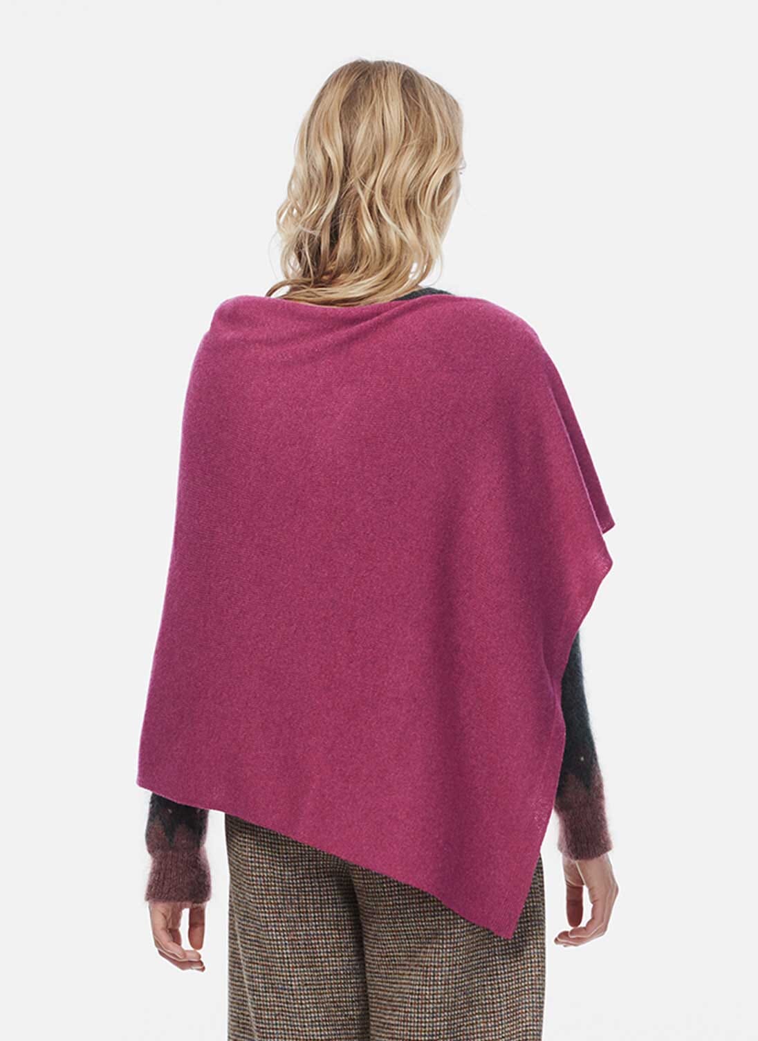 Tourmaline Cashmere Gauzy Knit Poncho | Ponchos & Capes | Brora