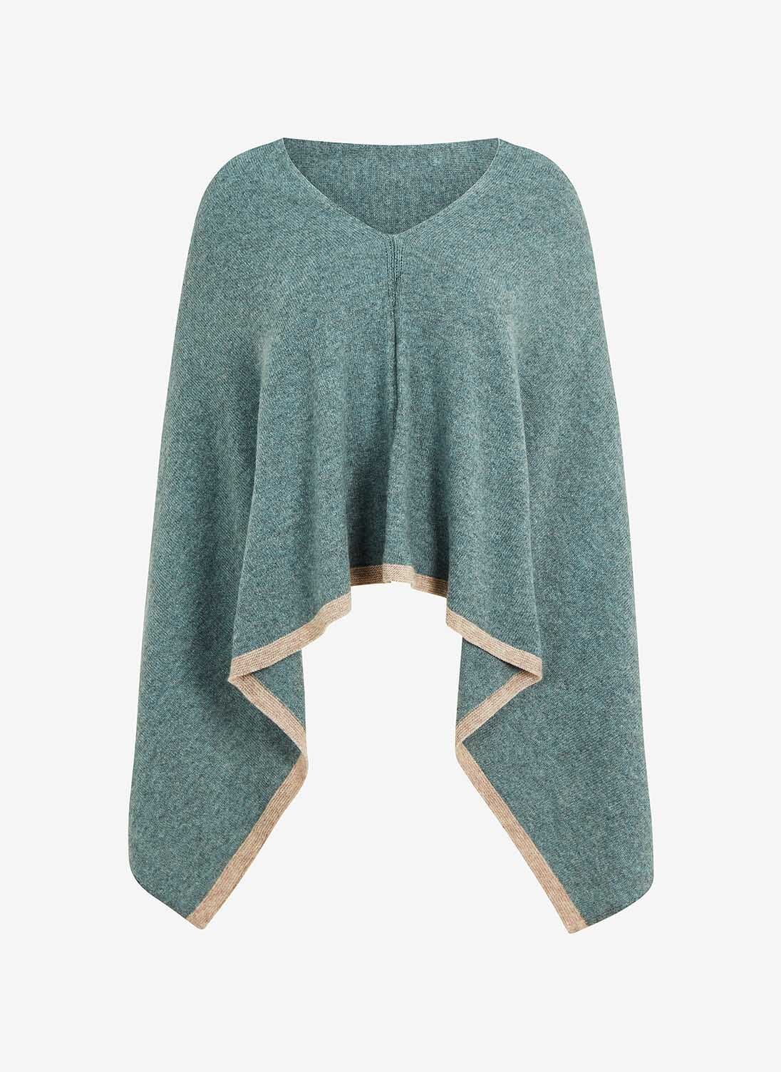 Mercury & Ash Cashmere Poncho | Women's Poncho | Brora UK