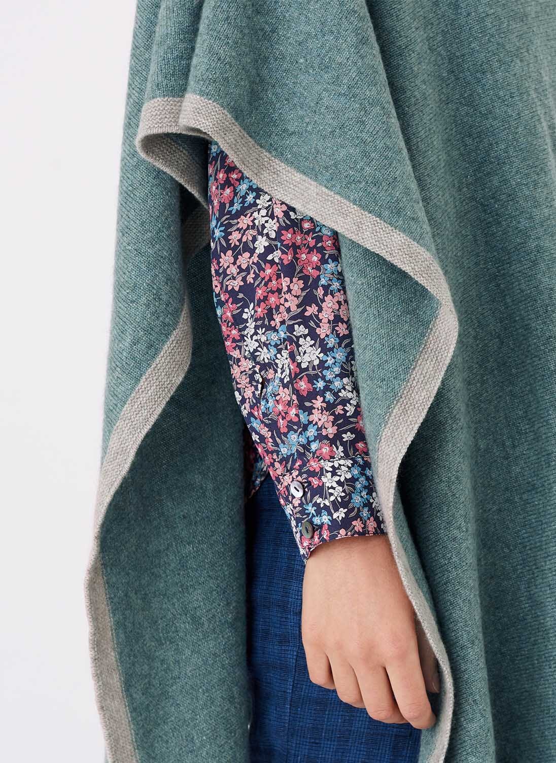 Mercury & Ash Cashmere Poncho | Women's Poncho | Brora UK