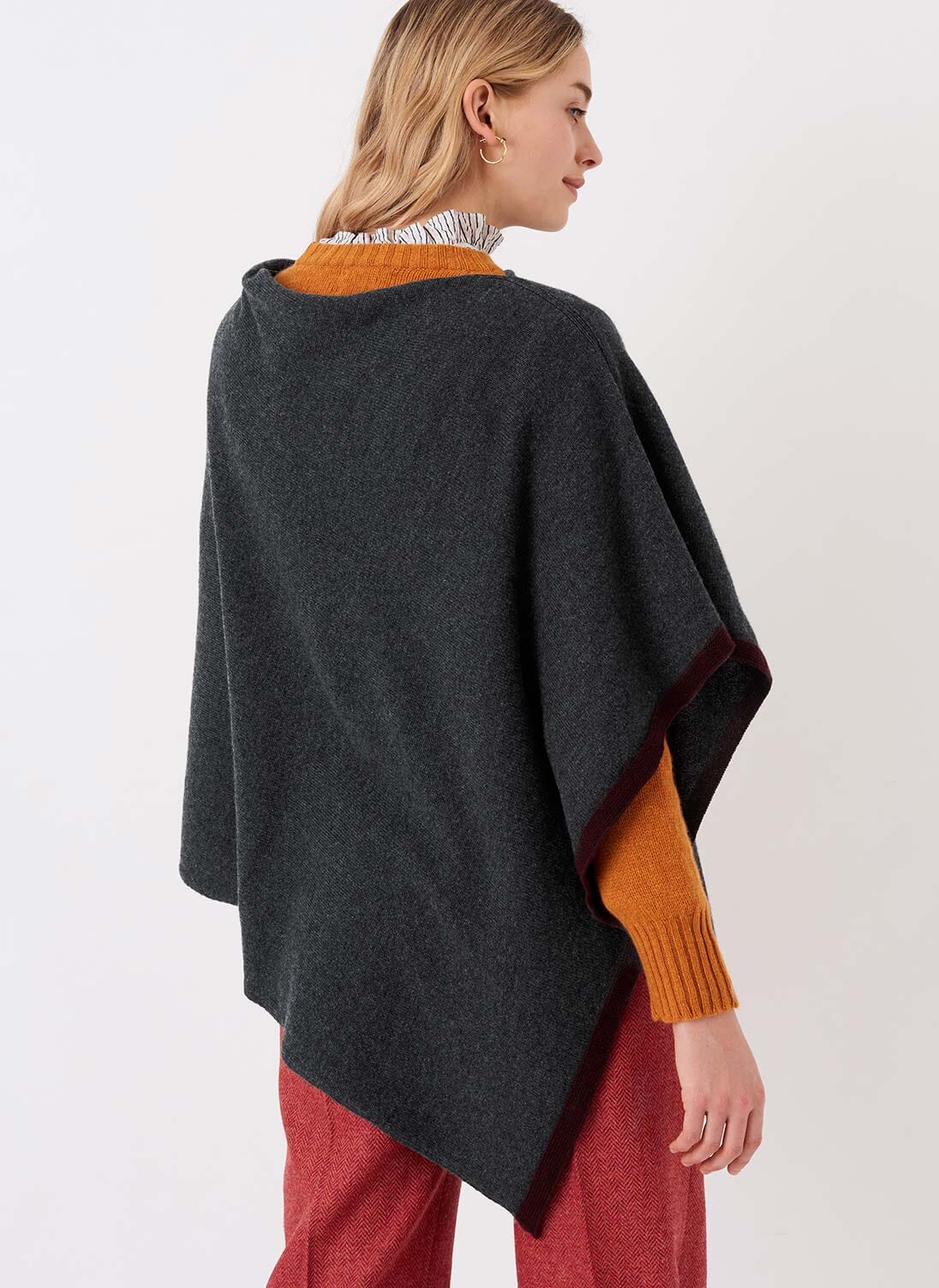 Carbon Cashmere Poncho | Ponchos & Scarves | Brora Online
