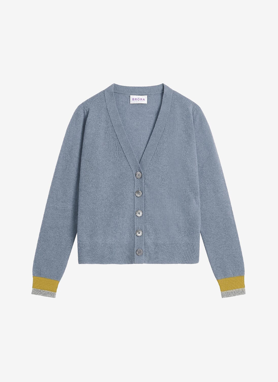 Periwinkle Cashmere V Neck Cardigan | Women's Cardigans | Brora