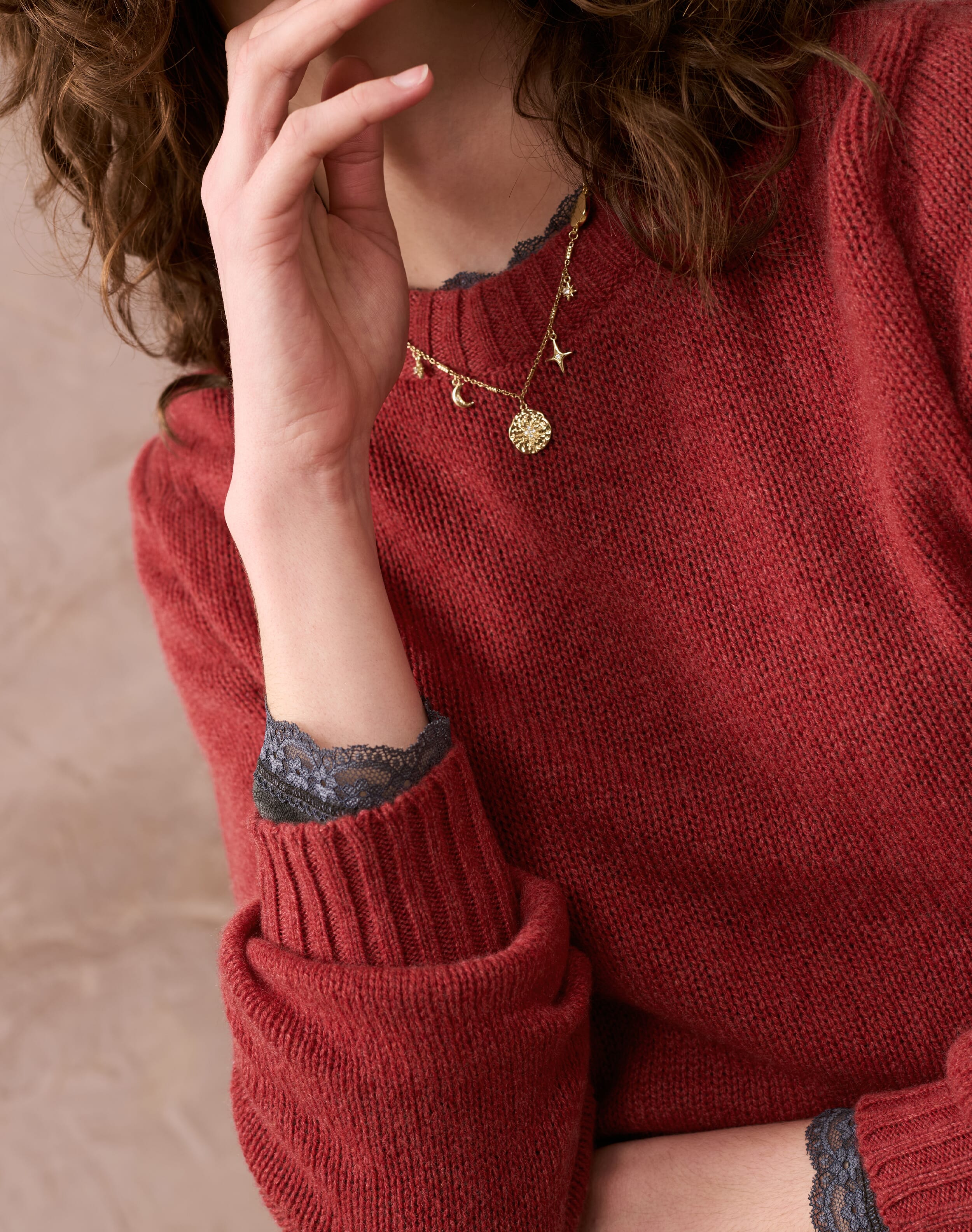 Red Cashmere Gauzy Jumper | Women's Jumpers | Brora Sale