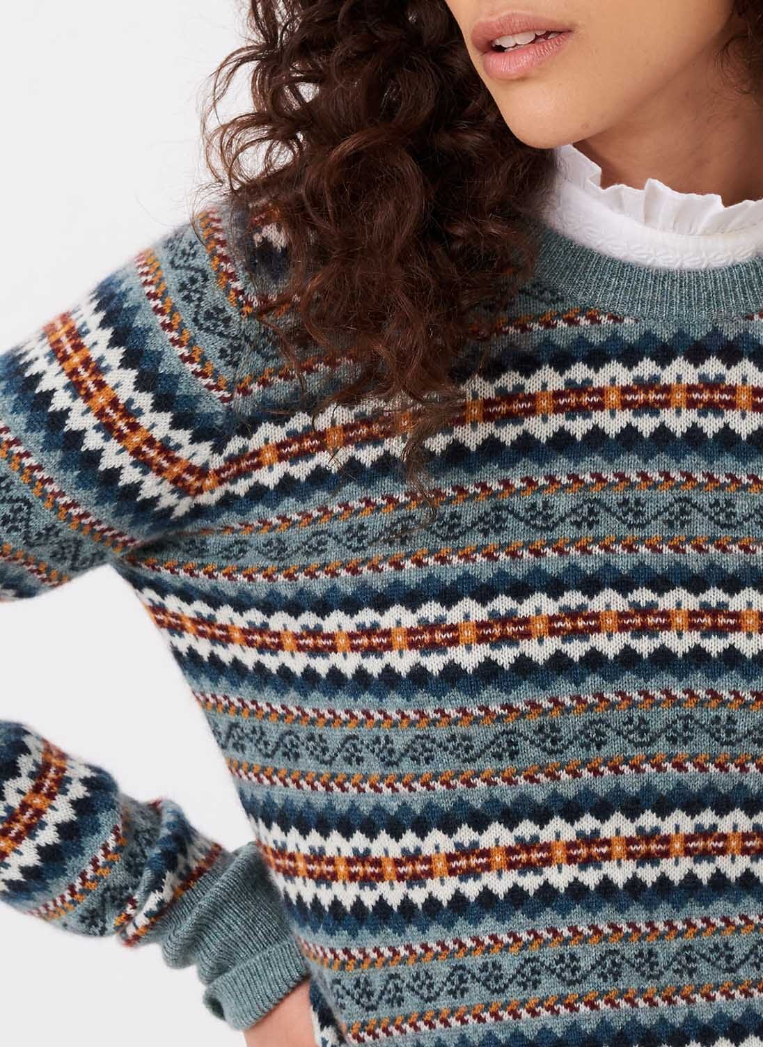 Mercury Cashmere Fair Isle Jumper | Women's Jumpers | Brora